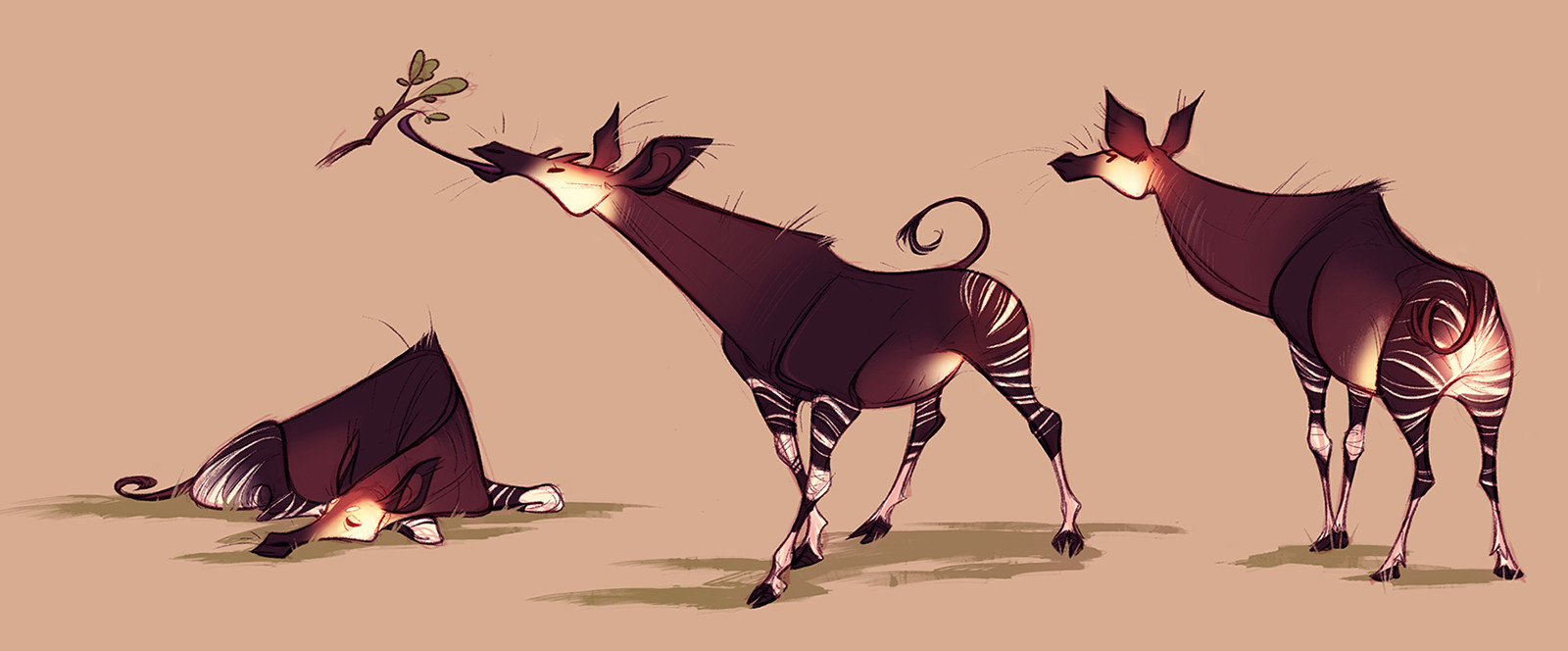 ArtStation - Okapi studies