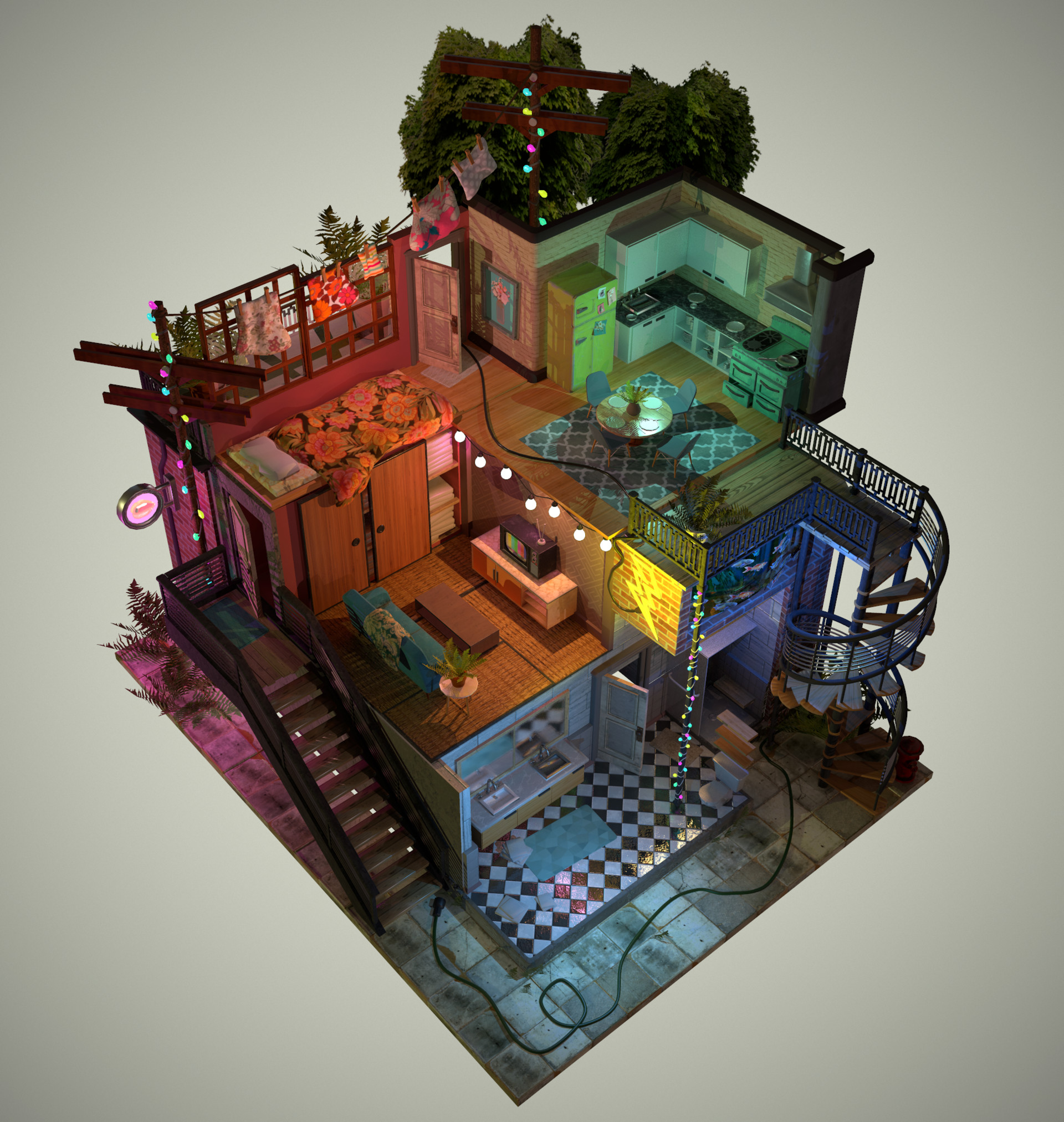 Kassondra Krahn - Isometric Apartment