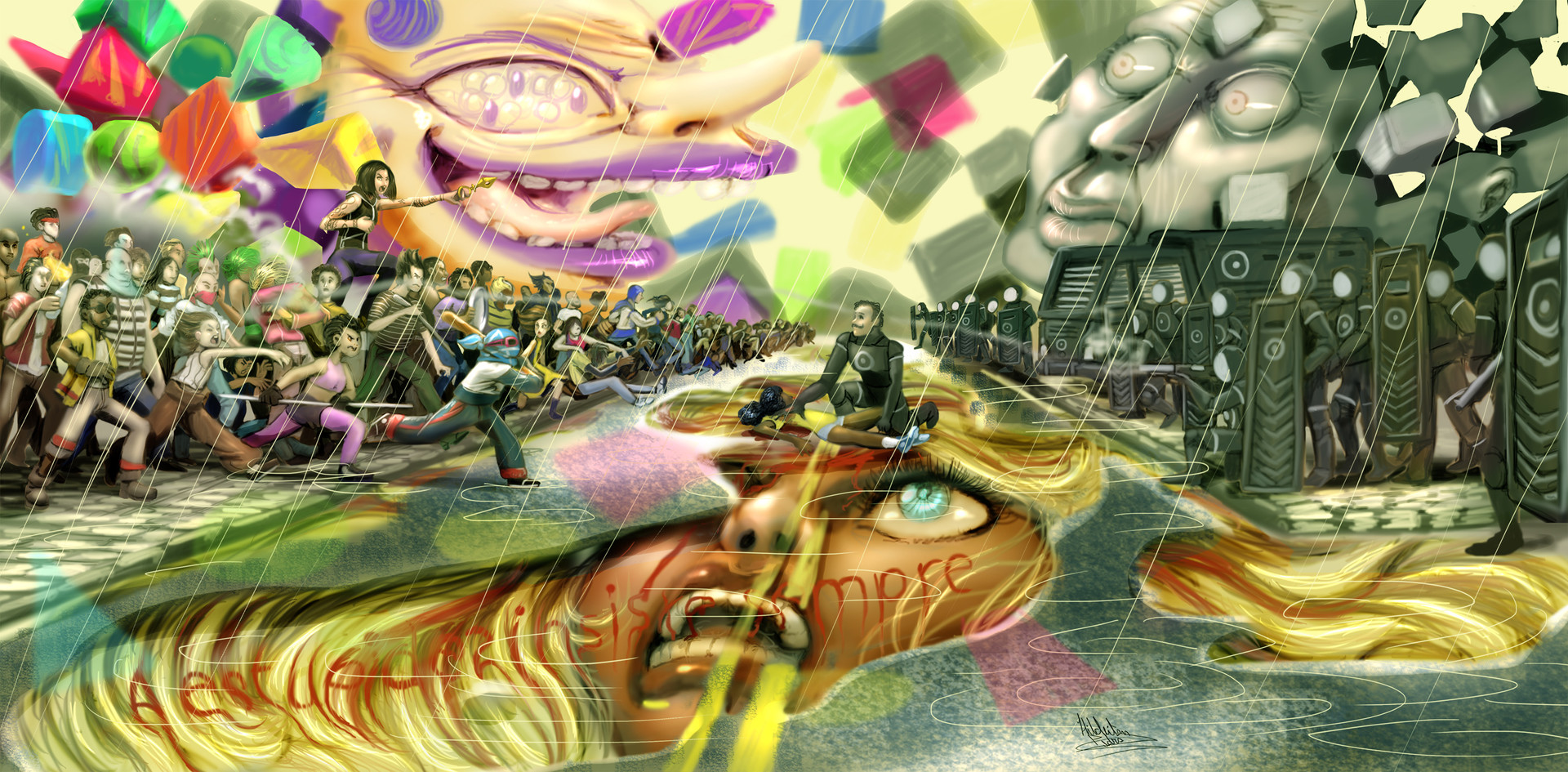 ArtStation - The party of the urban movement