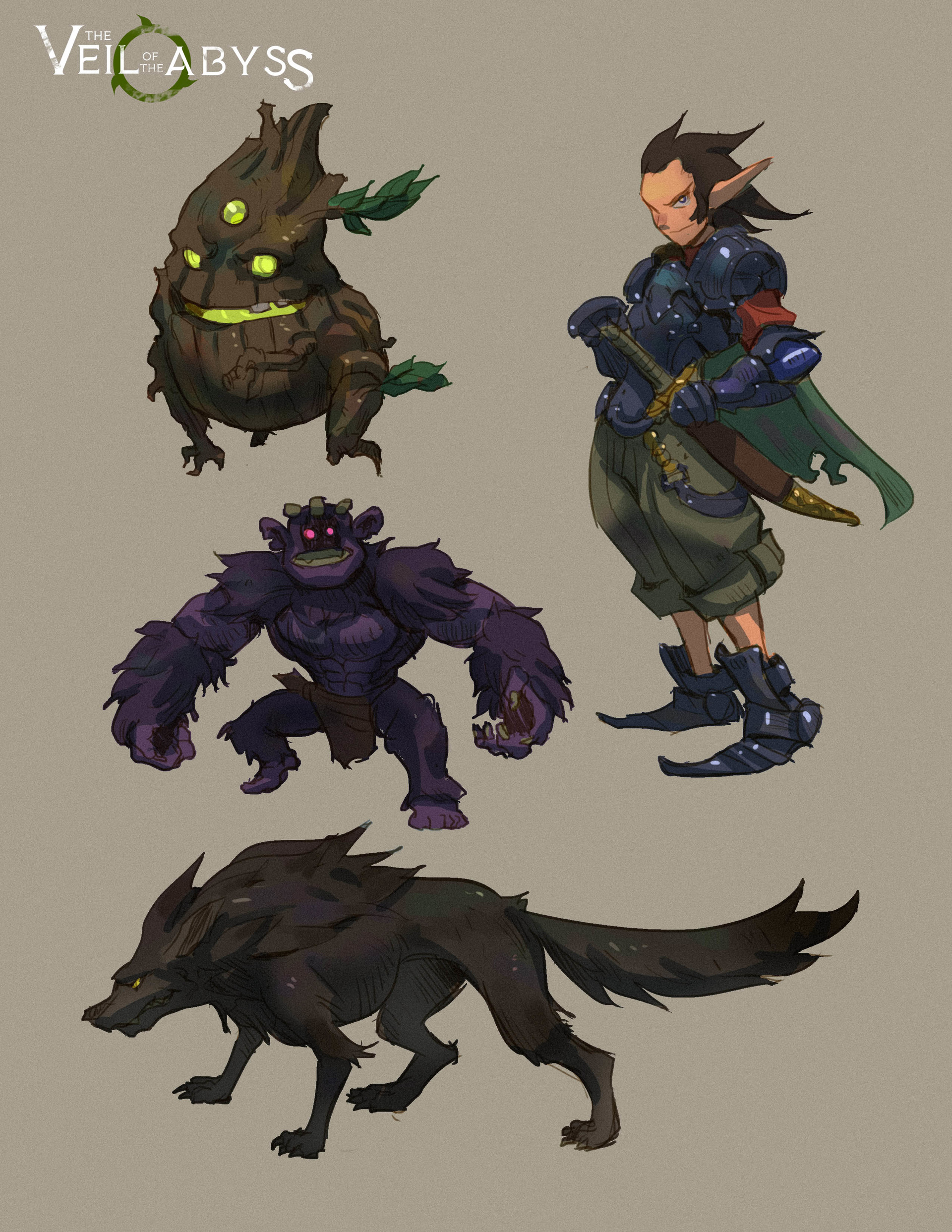 ArtStation - Creaures of the forest concept art