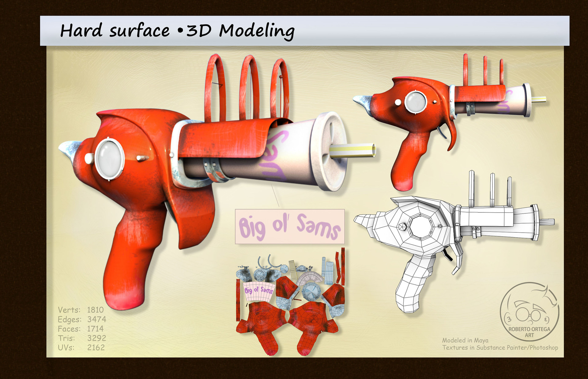 ArtStation - 3D Prop soda gun