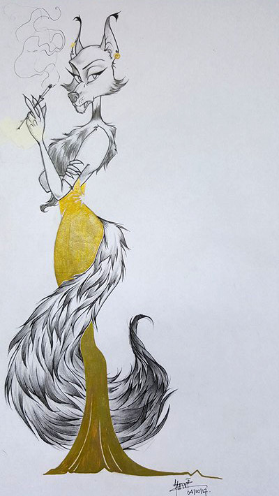 ArtStation - Wolf Lady.