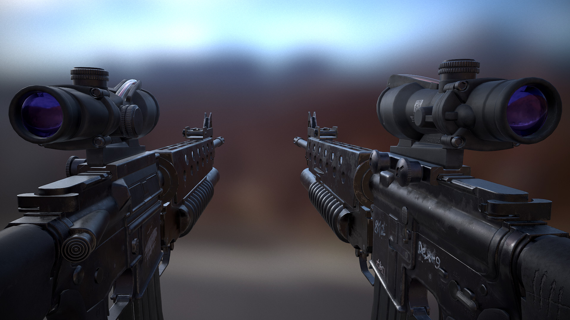 M16a4 Acog Grenade Launcher