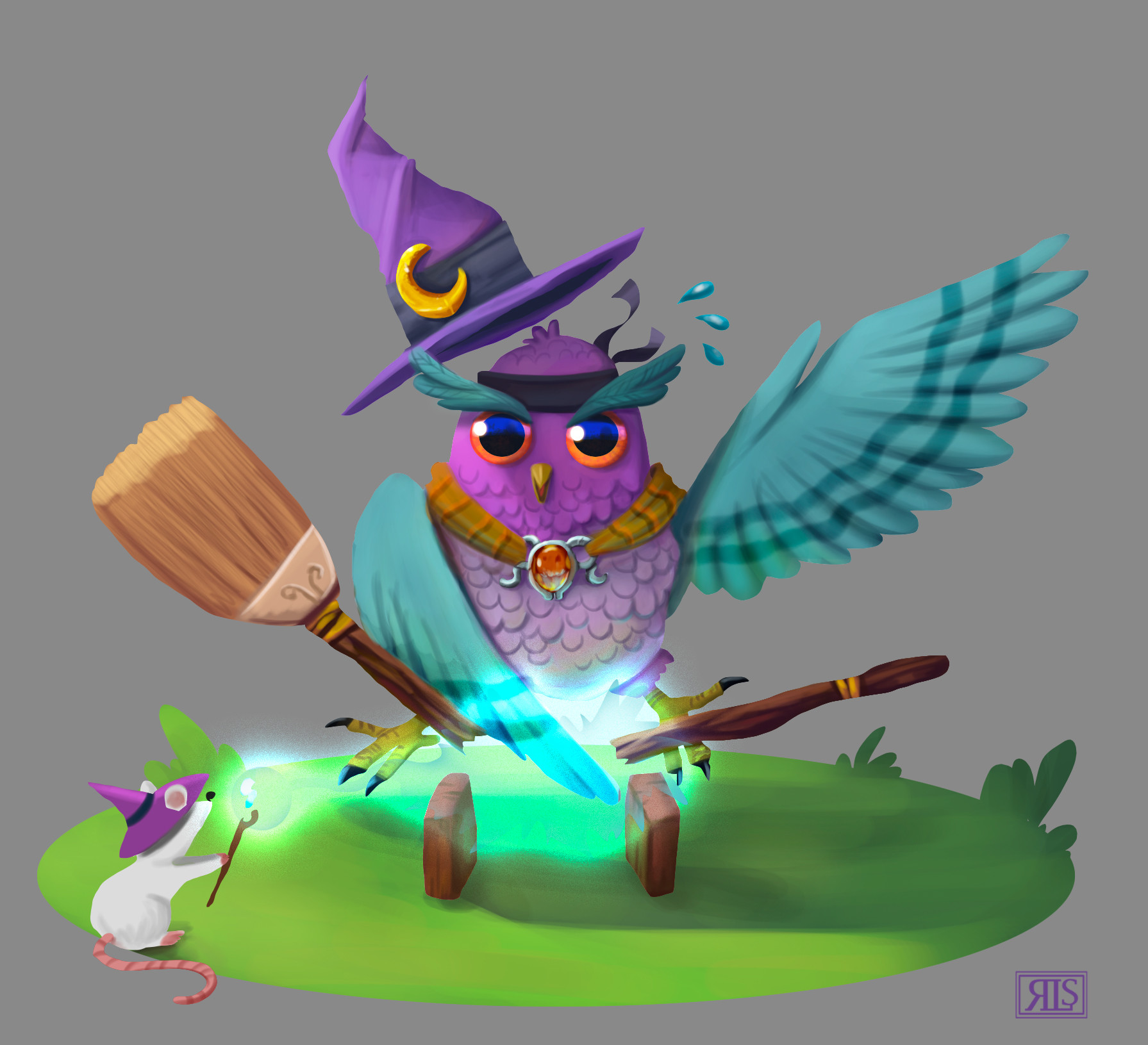 ArtStation - Owl witch challenge