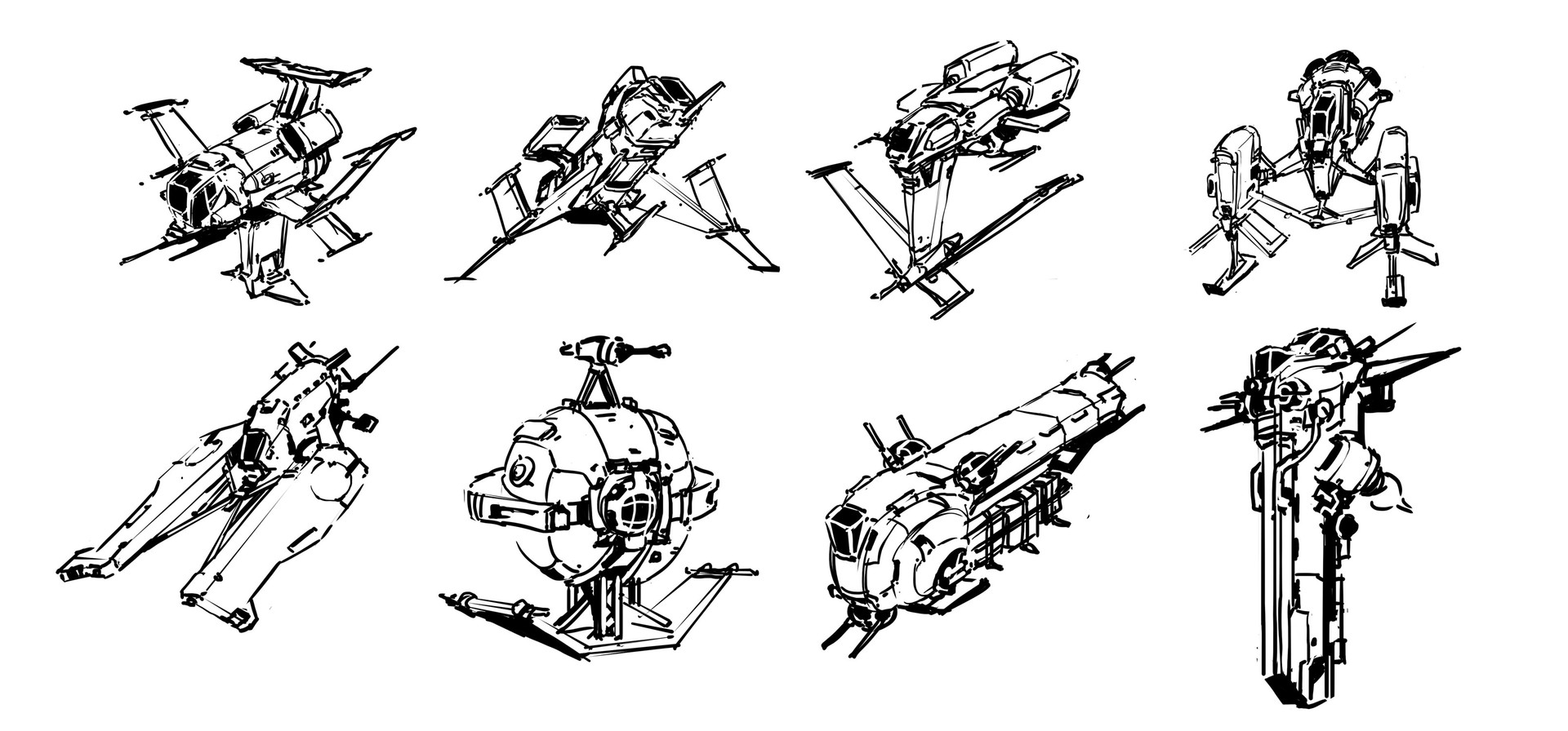ArtStation - fly machine sketch