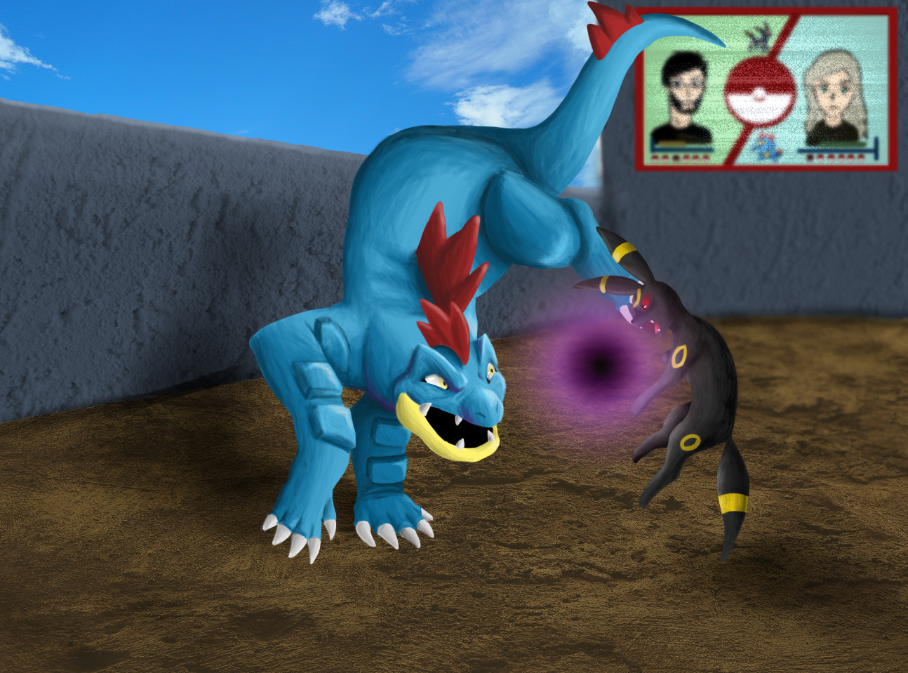 ArtStation - Pokemon Fight