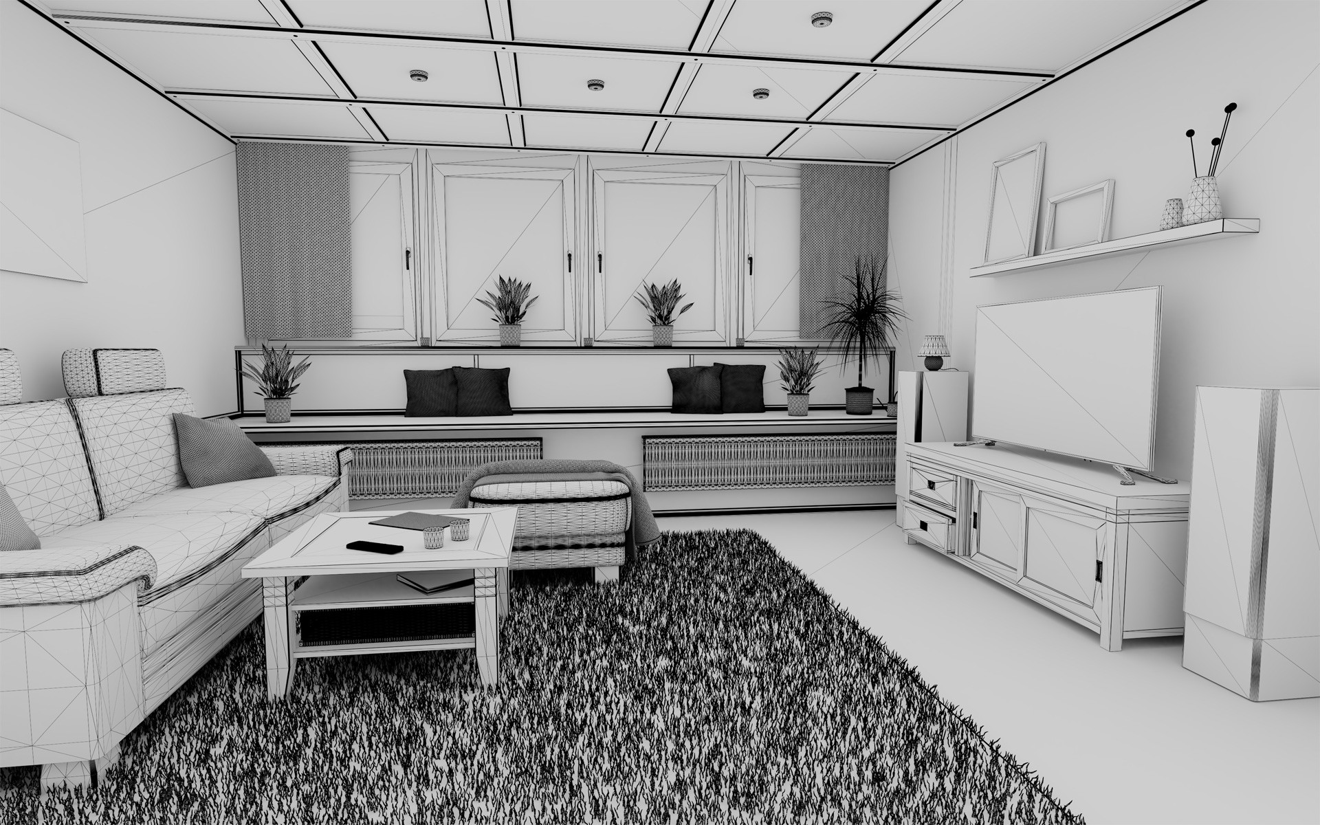 Christoph Werner - The Living Room Project - A blender scene