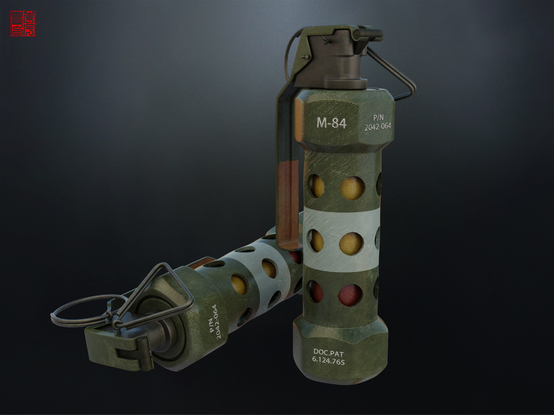 ArtStation - M84 Stun Grenade