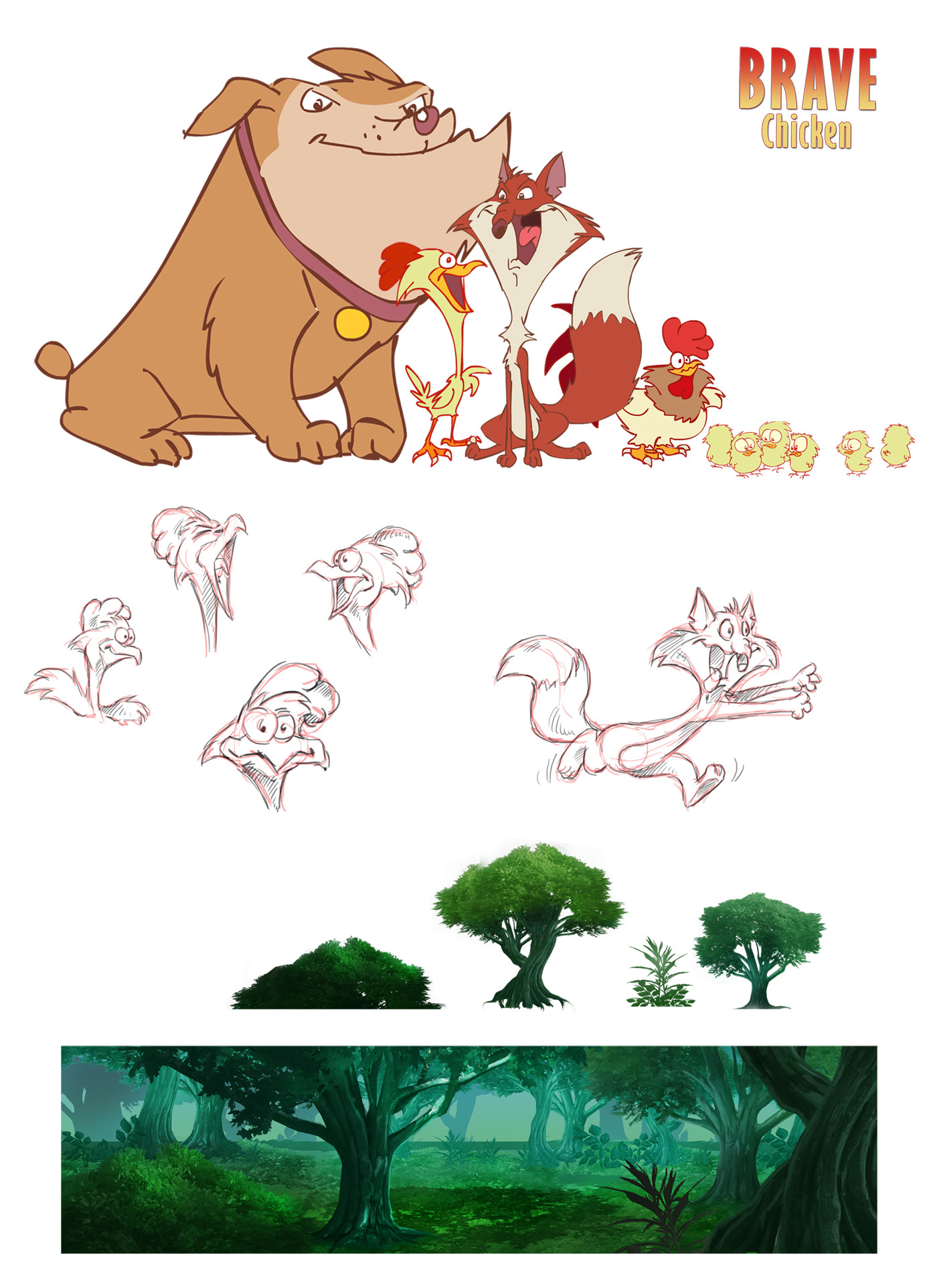 ArtStation - Brave Chicken concept art