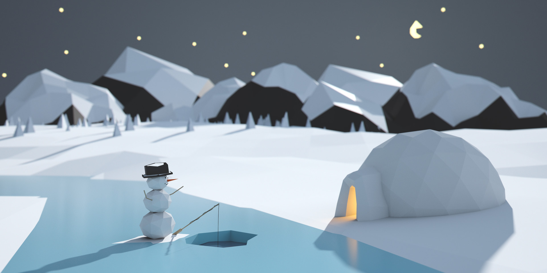 ArtStation - Lowpoly Winter