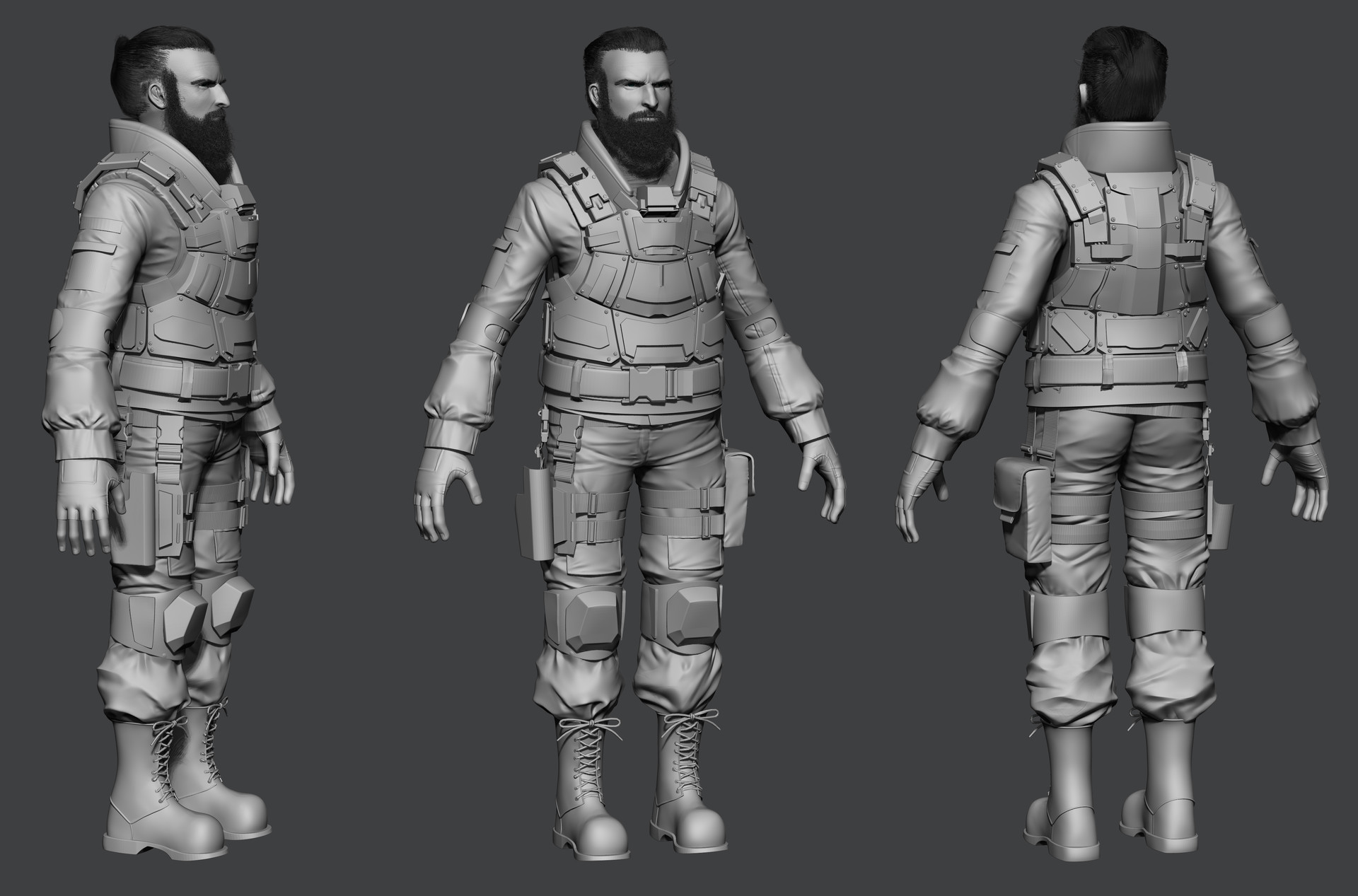 futuristic mercenary