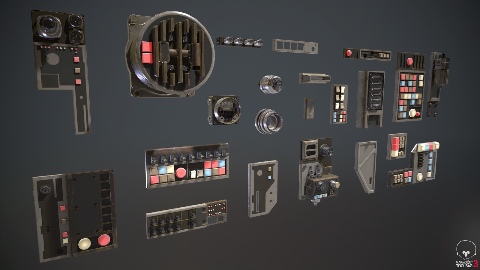 Rick Knox - Sci Fi Retro computer console kit-bash kit