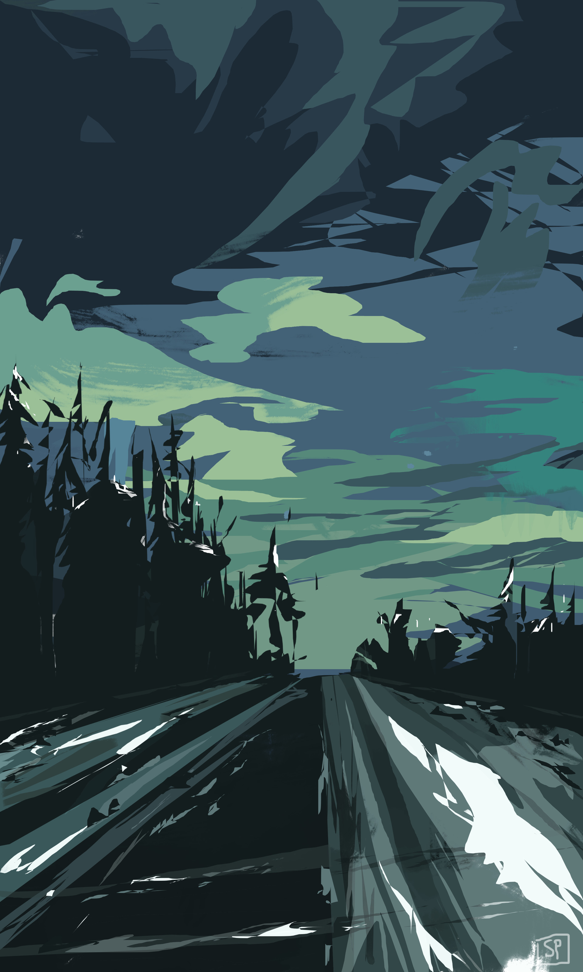 ArtStation - Snowy Night