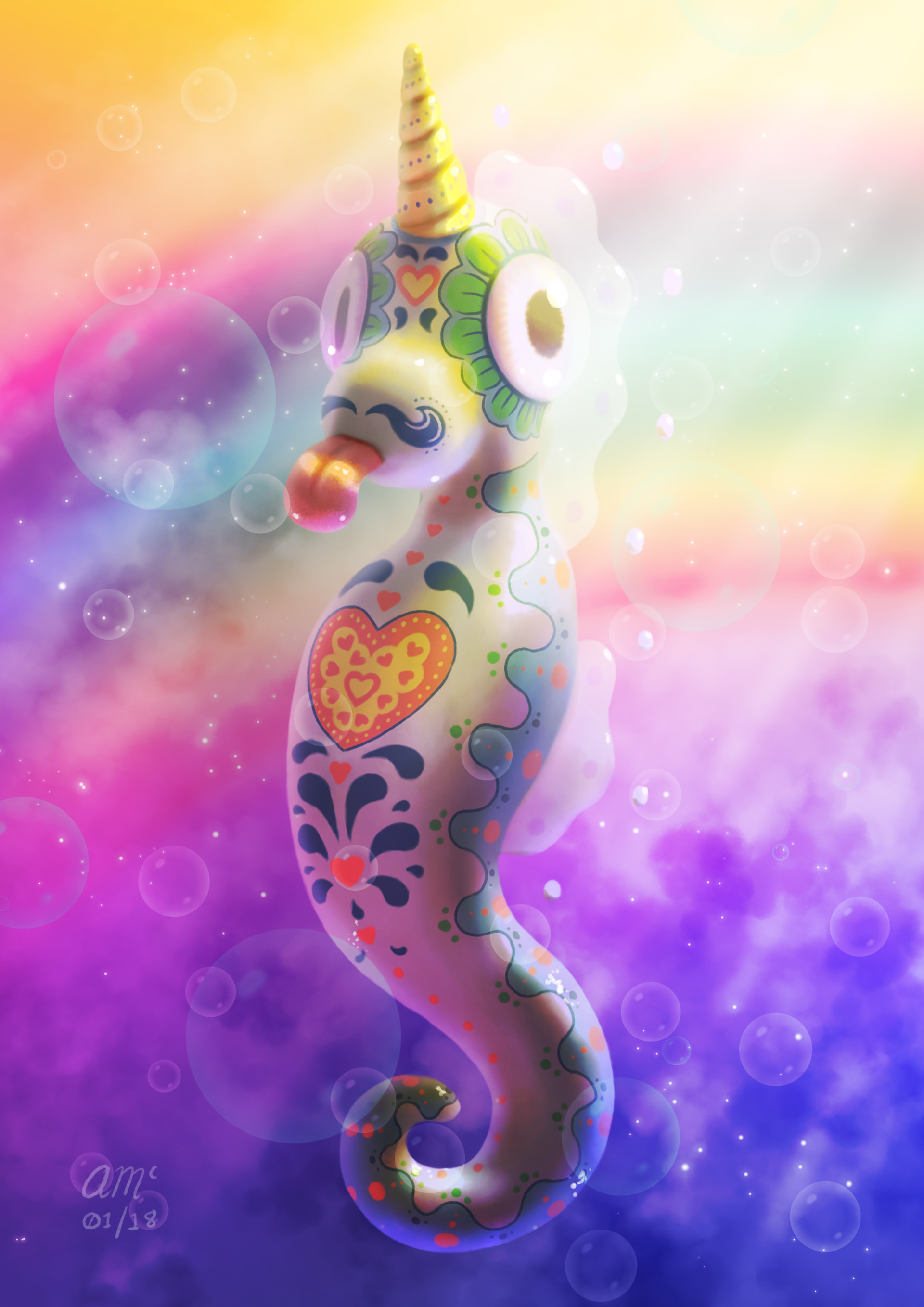 Rainbow Seahorses