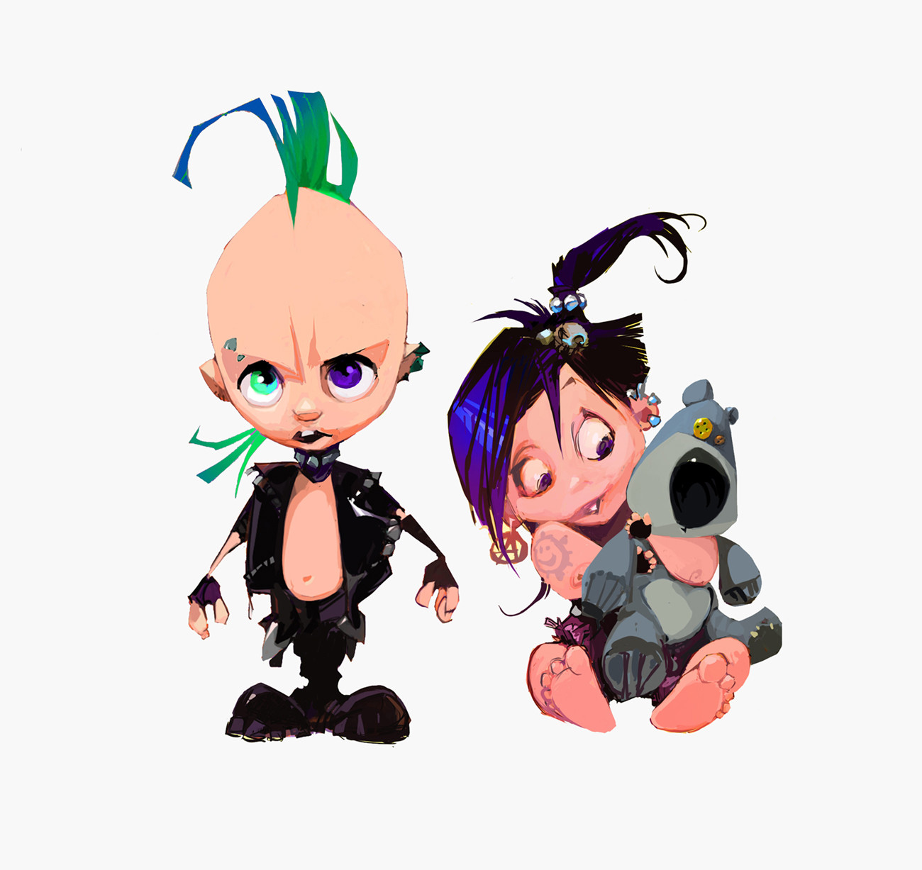 ArtStation - punk babies