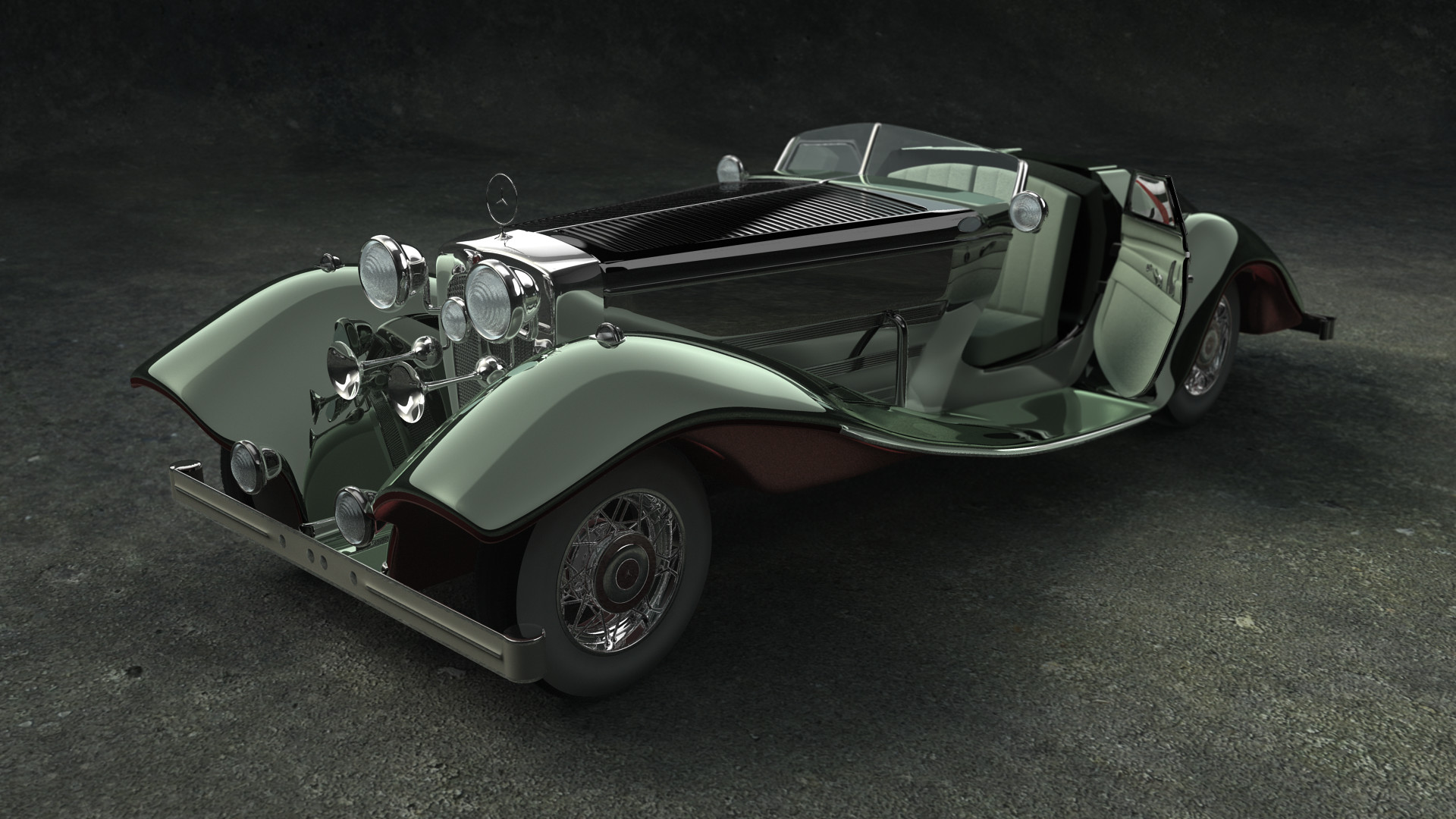 ArtStation - Mercedes Benz 540k