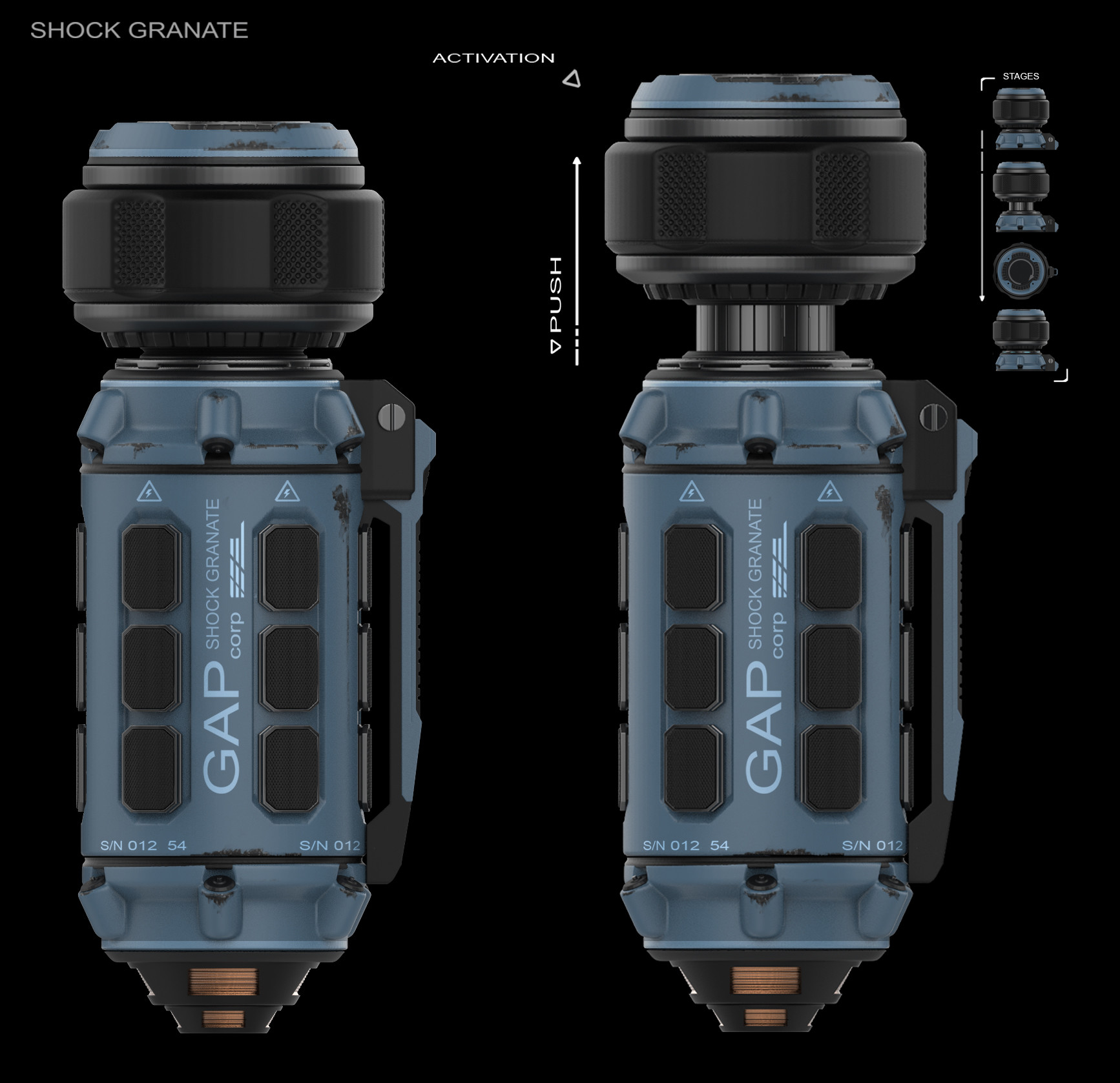 ArtStation - Concept shock grenade