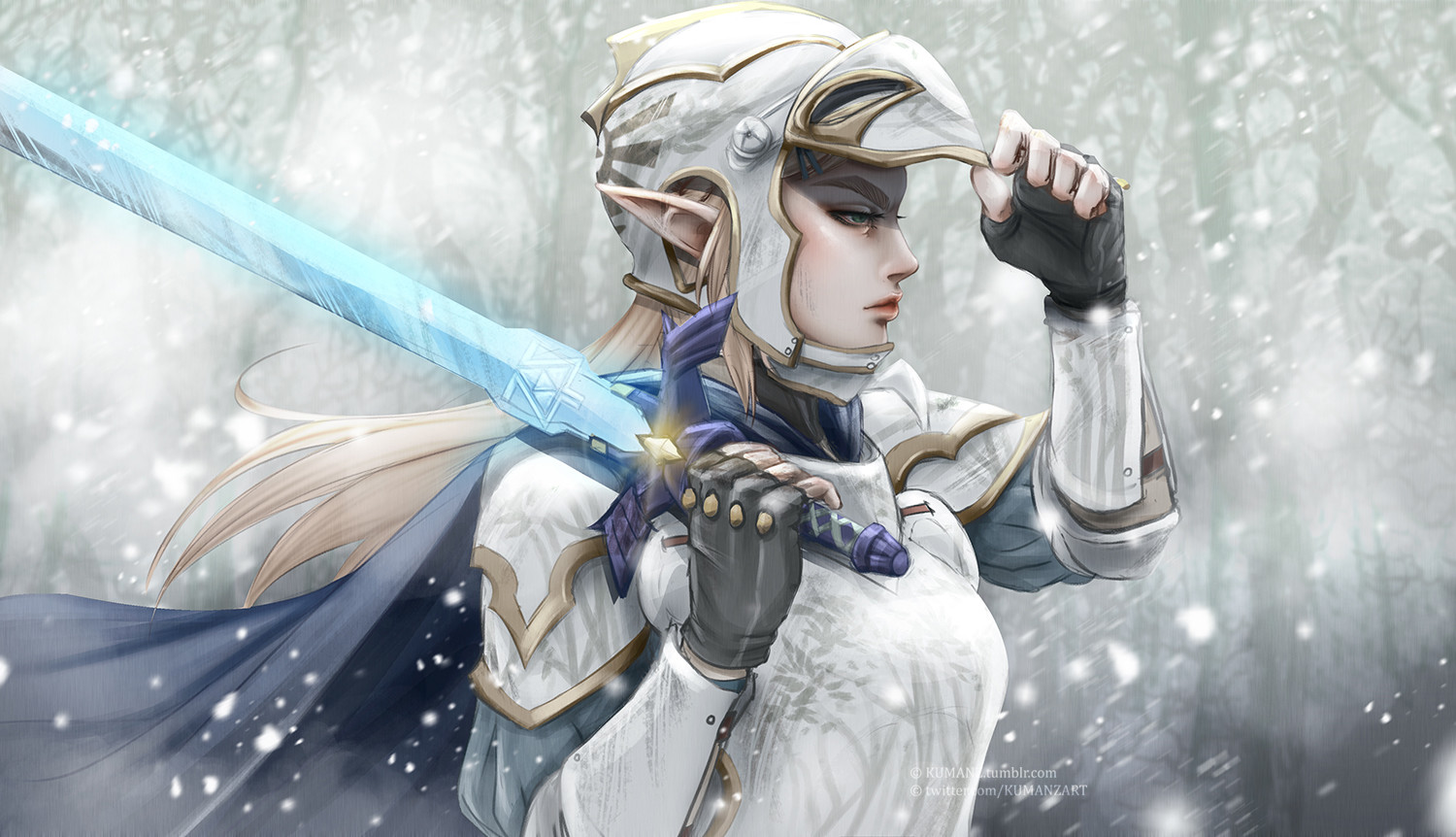 ArtStation - Armored Zelda - Snow