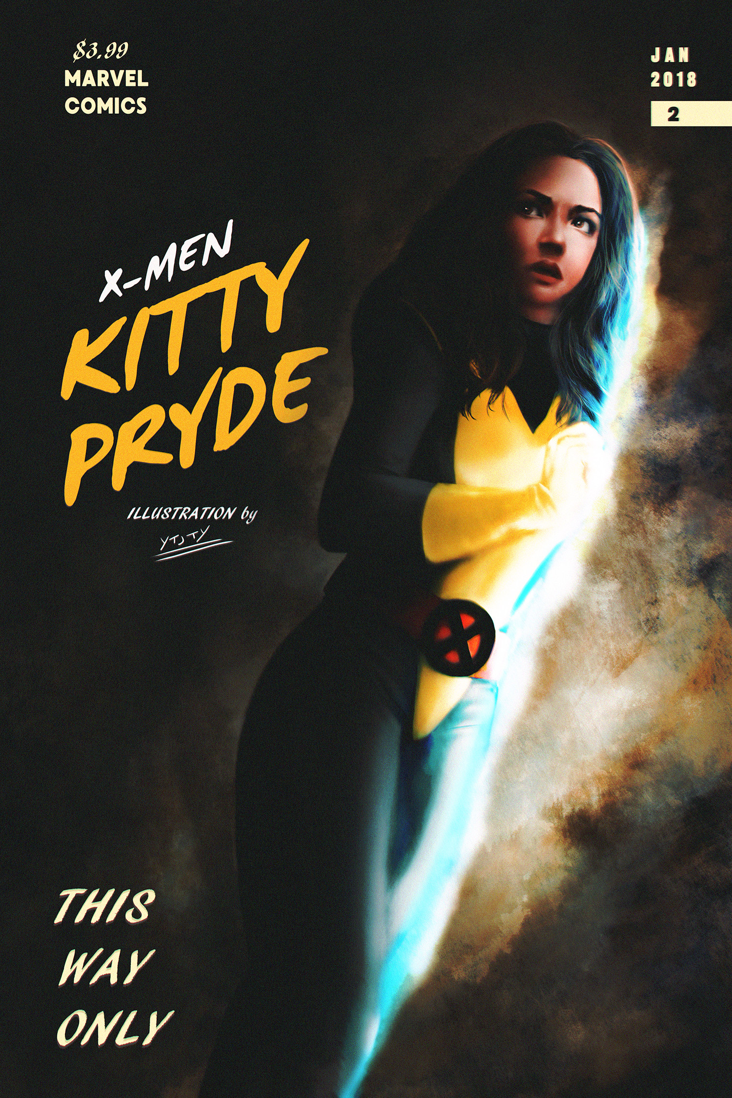 ArtStation - Kitty Pryde Comic Cover (Fanart)