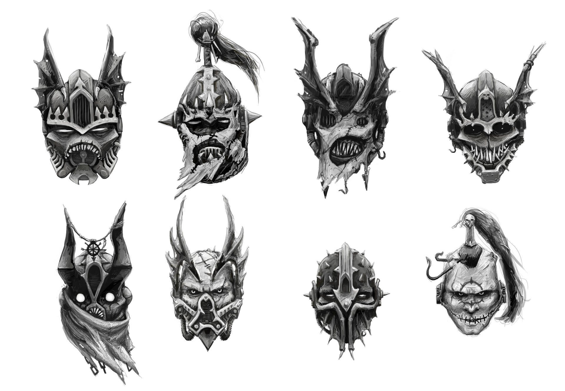 ArtStation - Night Lords Head Concepts