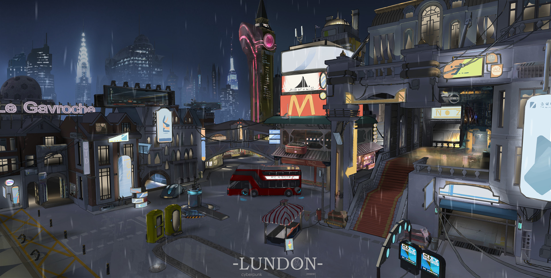 ArtStation - London of cyberpunk