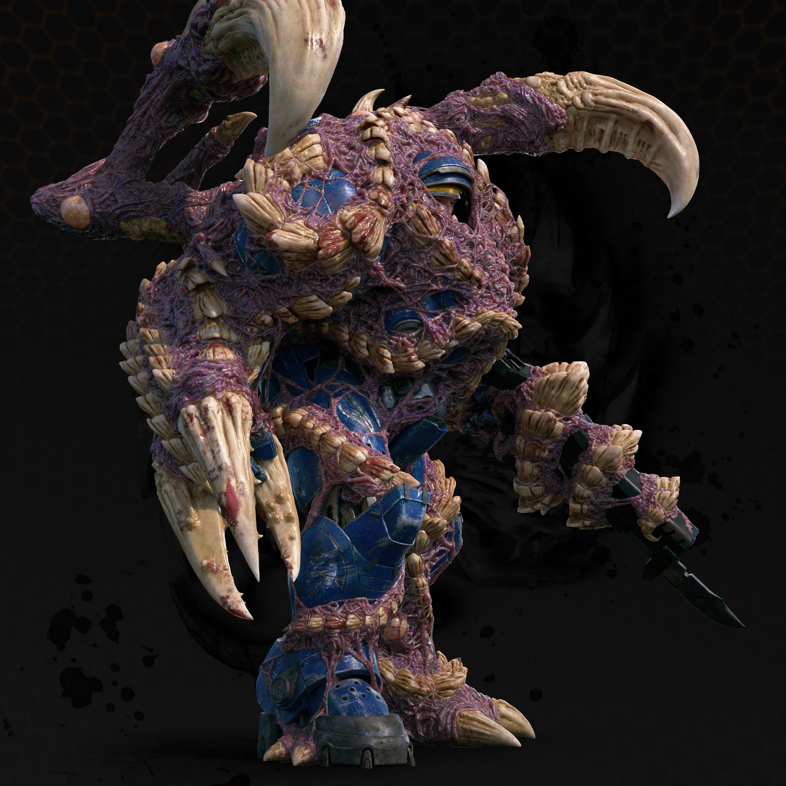 JUNG MIN BAEK - infested terran(starcraft fan art)