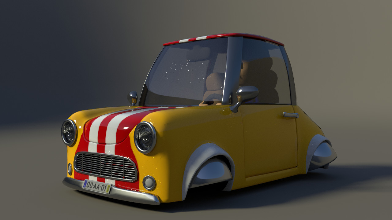 ArtStation - Cartoon futuristic car
