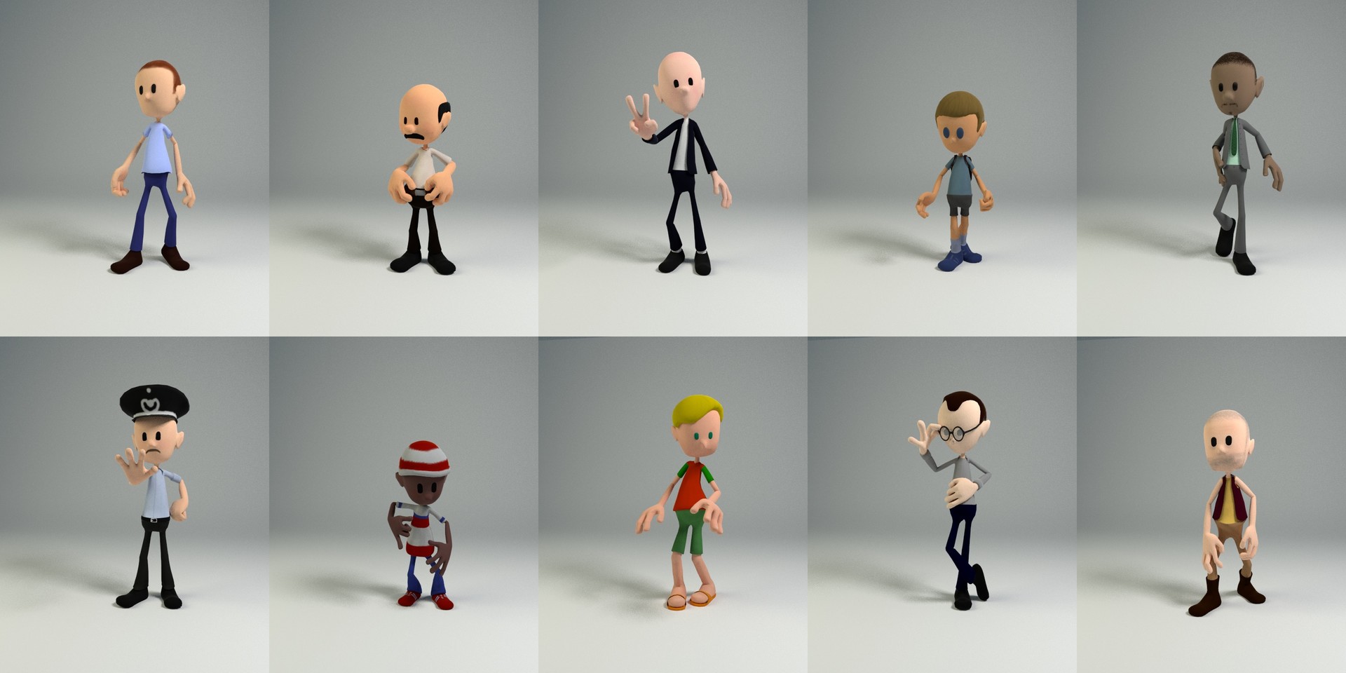 ArtStation - Low poly characters