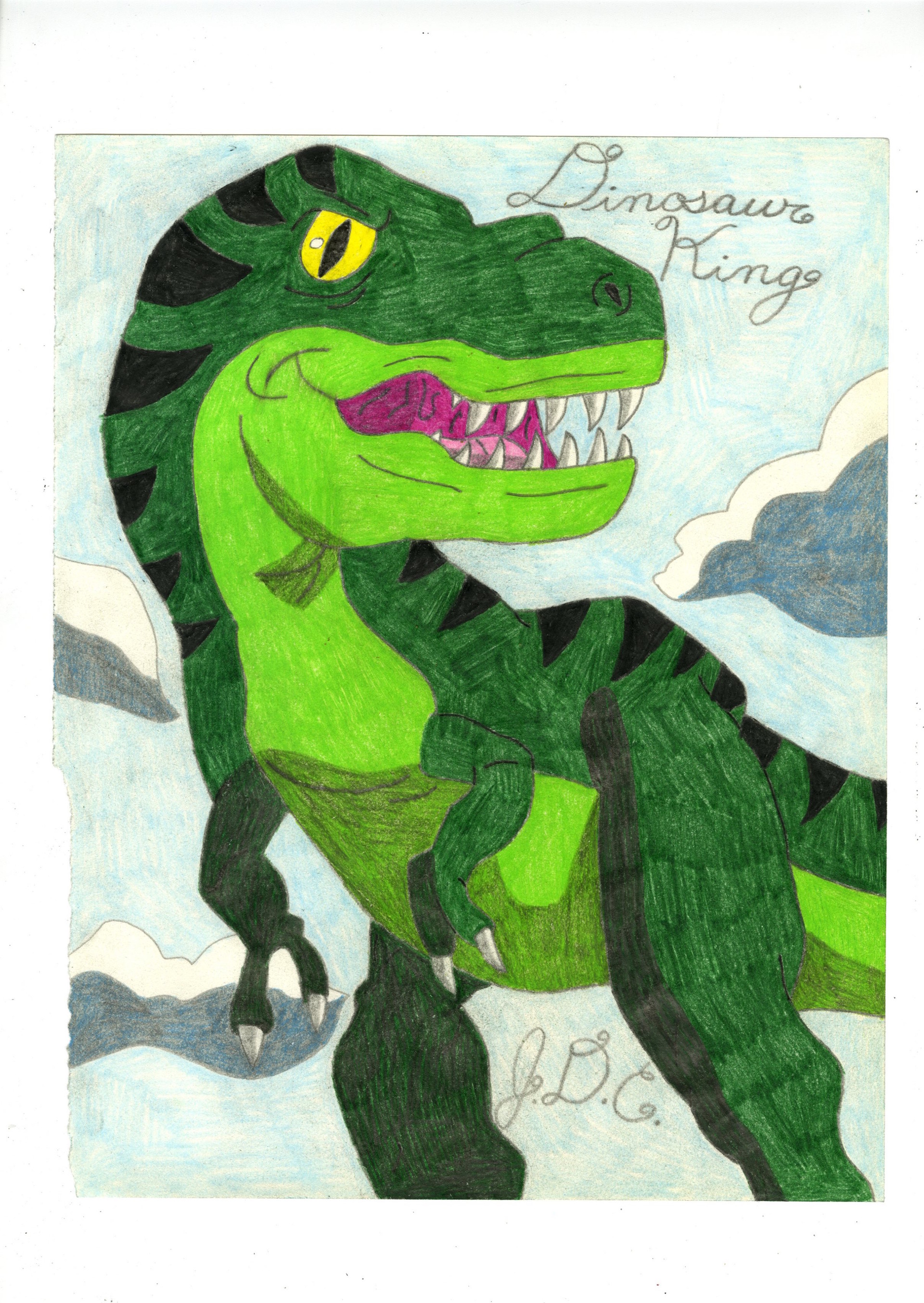 how to draw dinosaur king