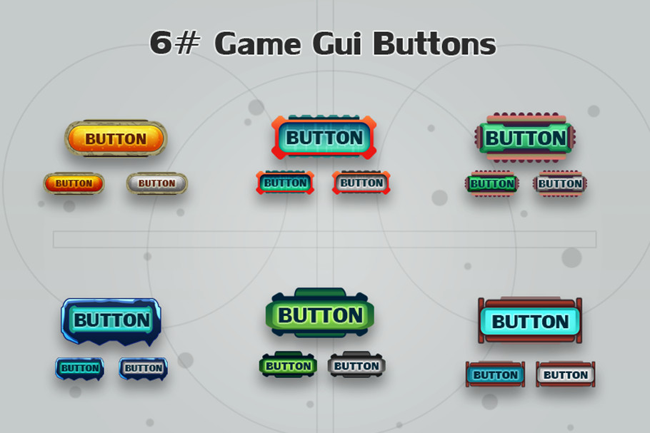 ArtStation - Game Gui Buttons