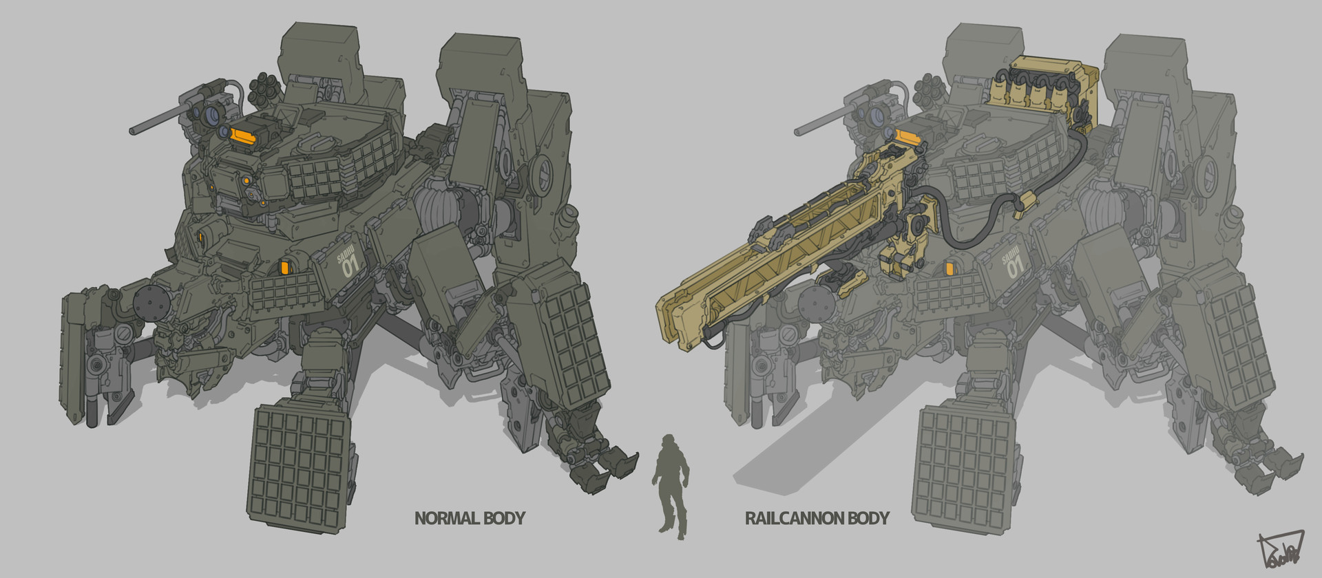 ArtStation - Multiple leg Tank - SAHDU