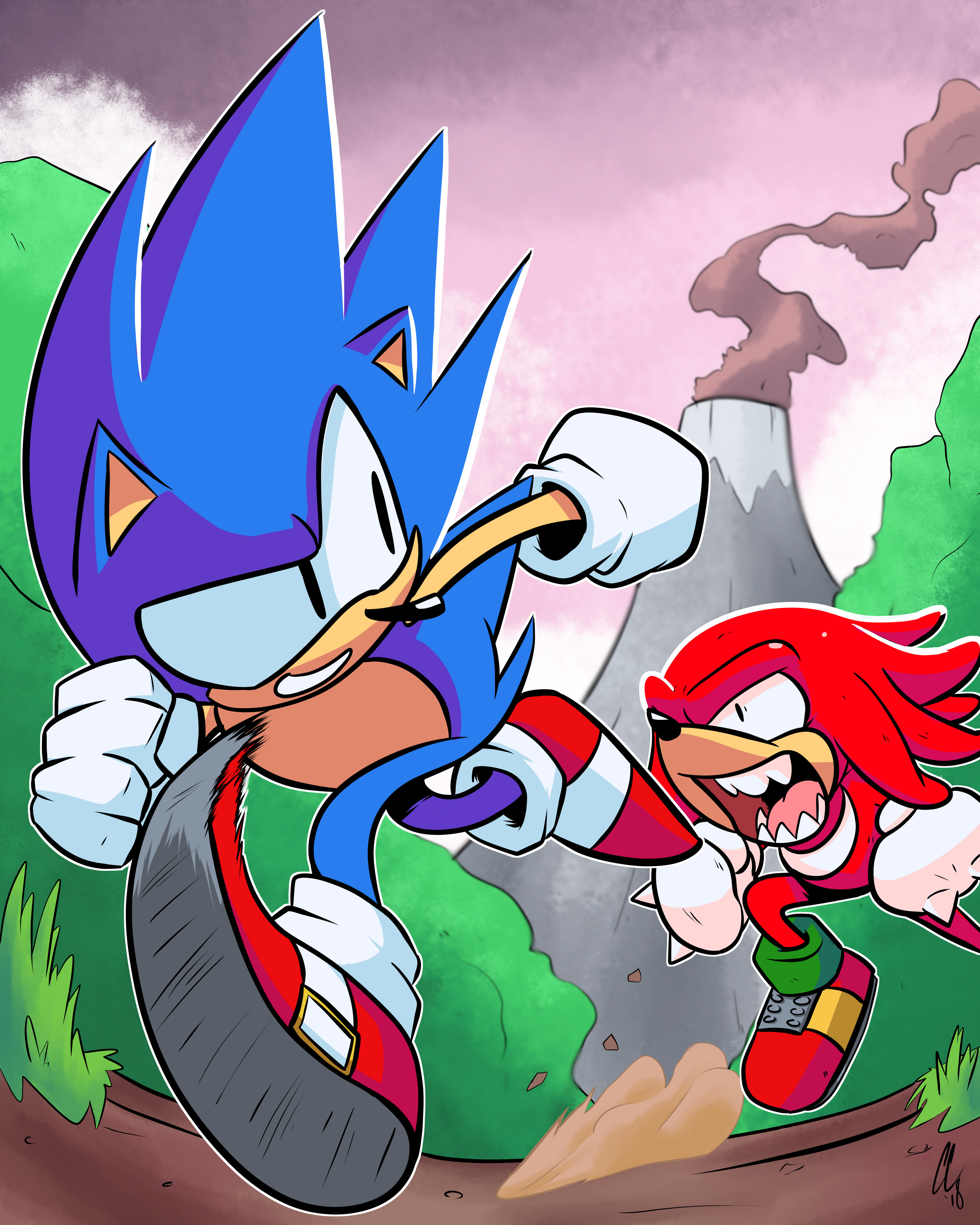 Sonic X Sonic Vs Knuckles