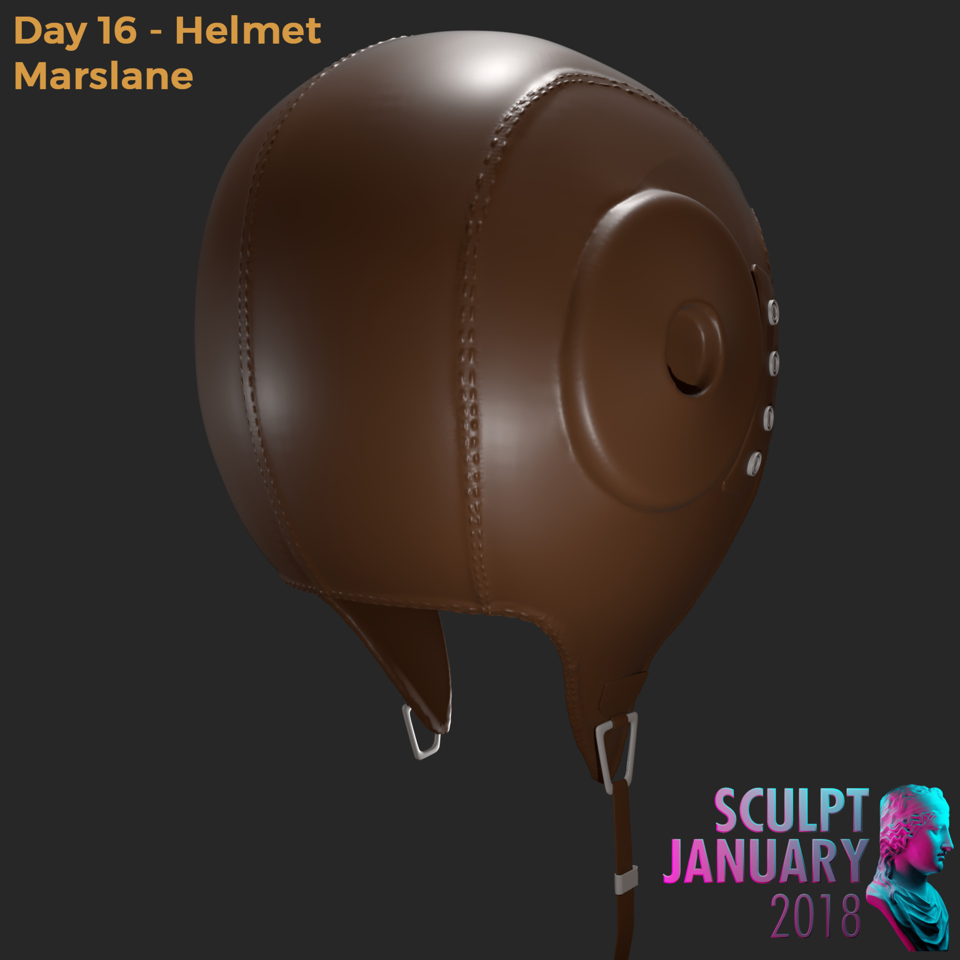 Maron Mars - Sculpt January 2018 - Helmet - By Marslane