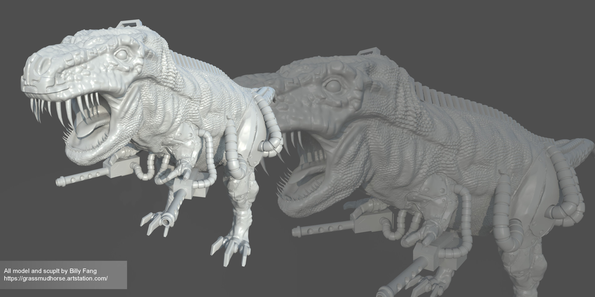 ArtStation - Cyborg T-rex