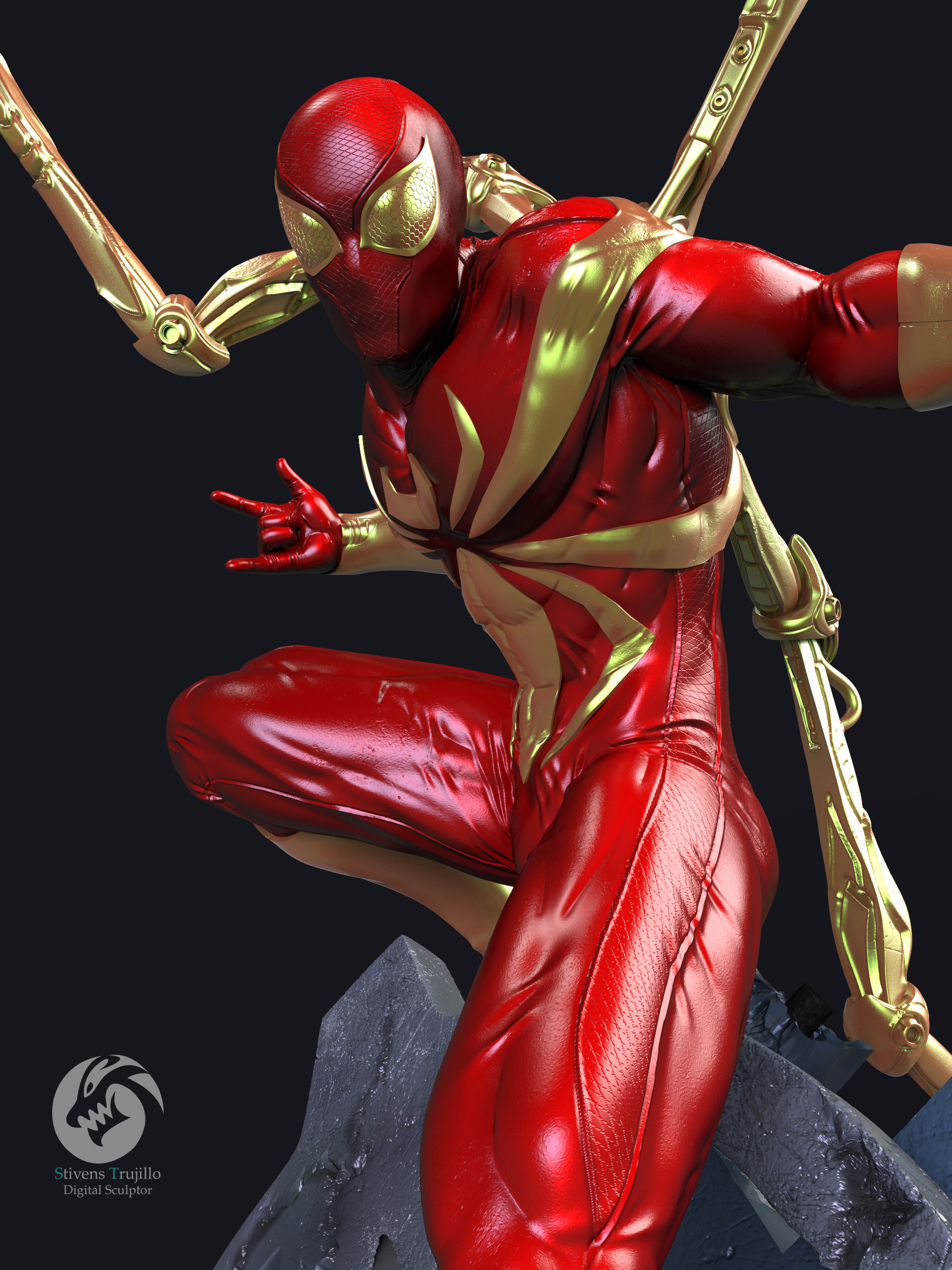 ArtStation - iron spiderman