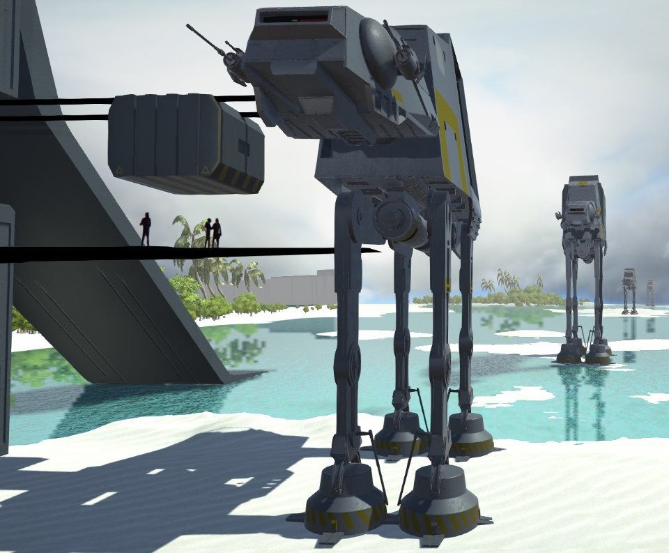 ArtStation - Star Wars Scarif 3D Scene