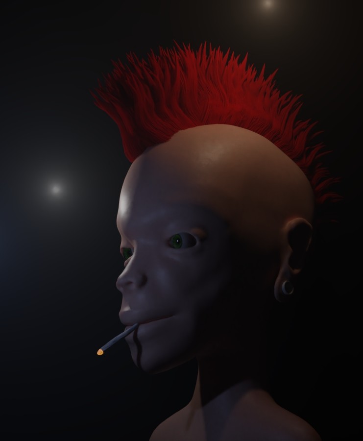 ArtStation - SculptJanuary - Day 13 - Punk