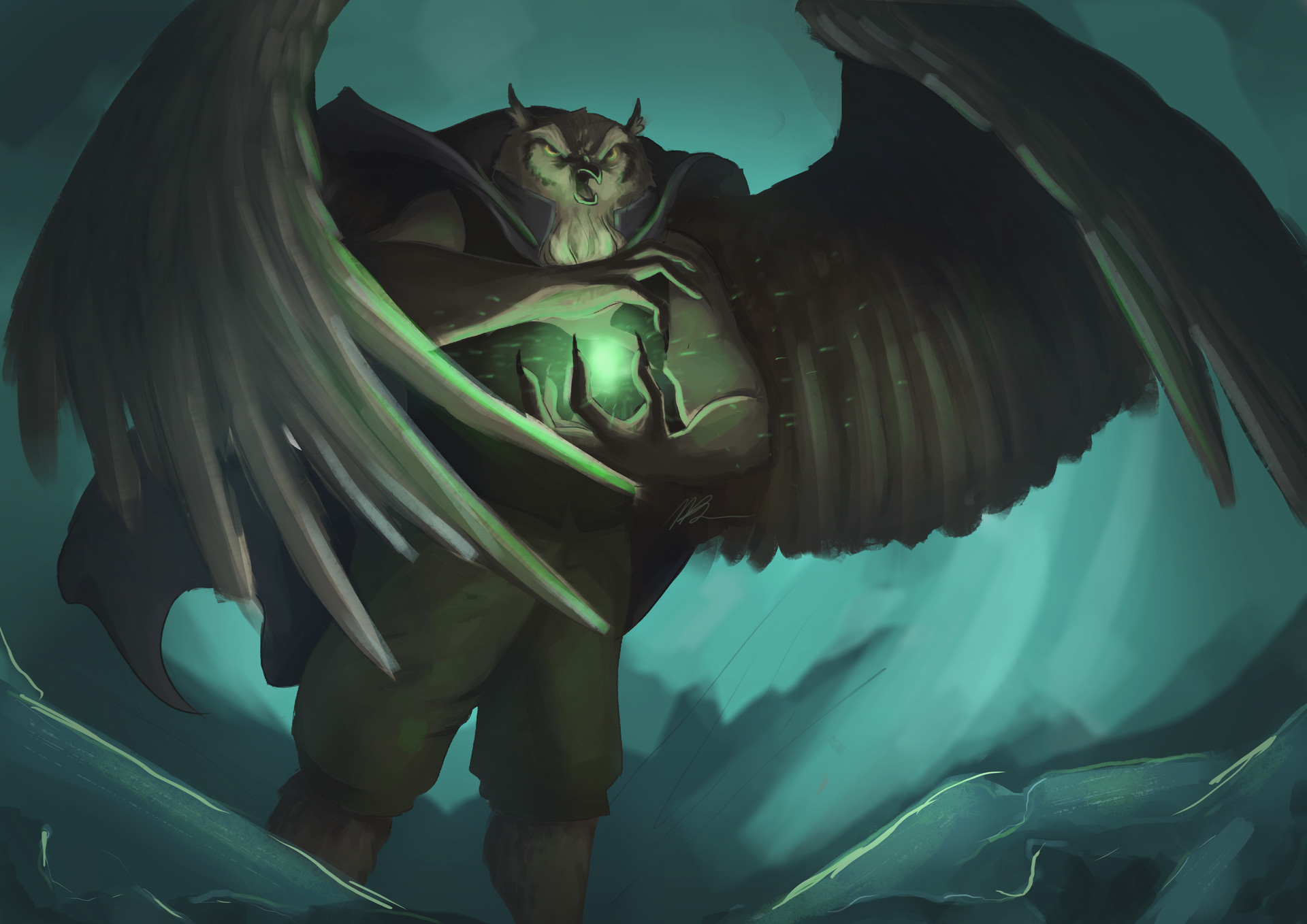 ArtStation - Owl Wizard