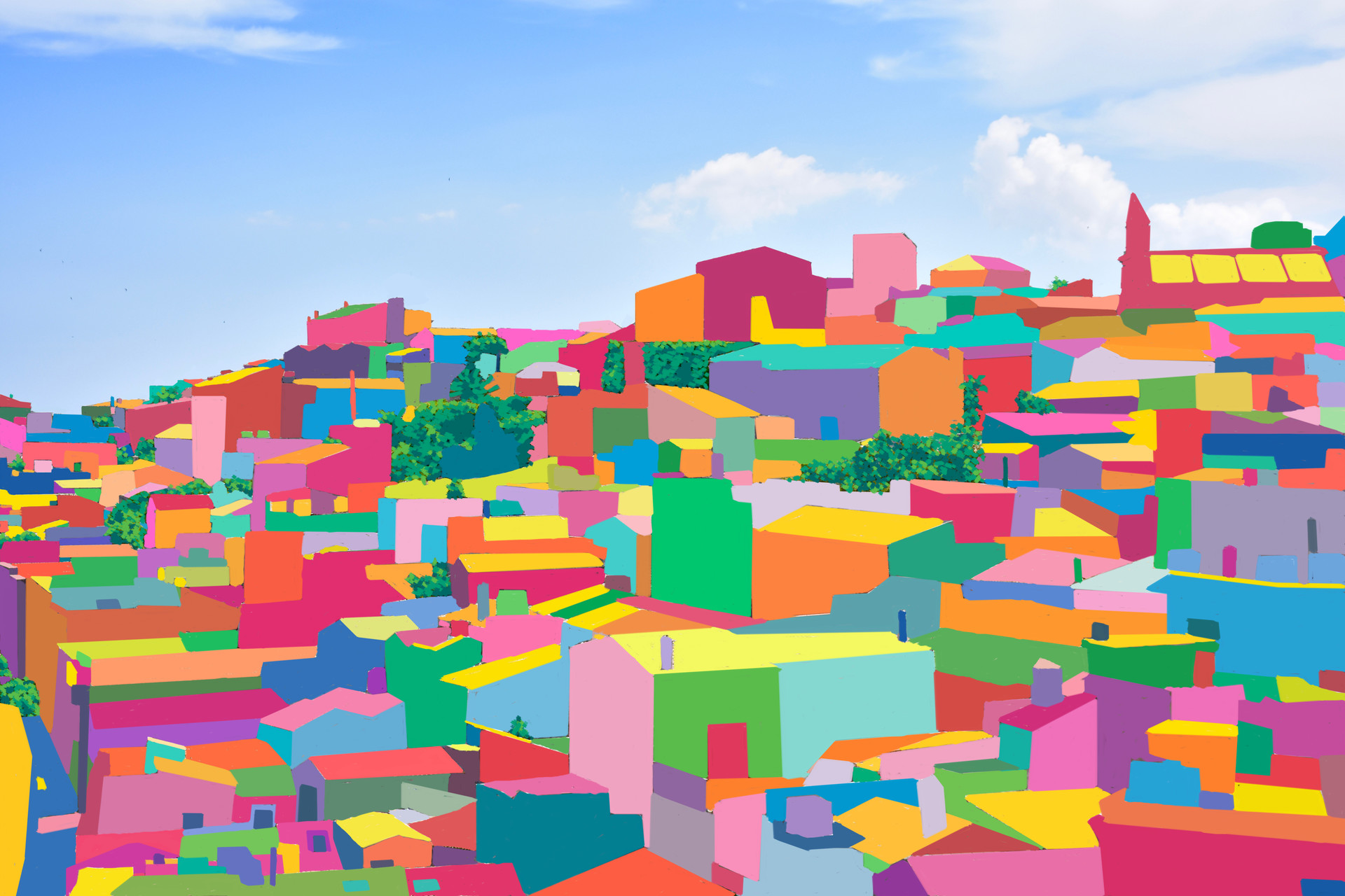 ArtStation - Colored Villages