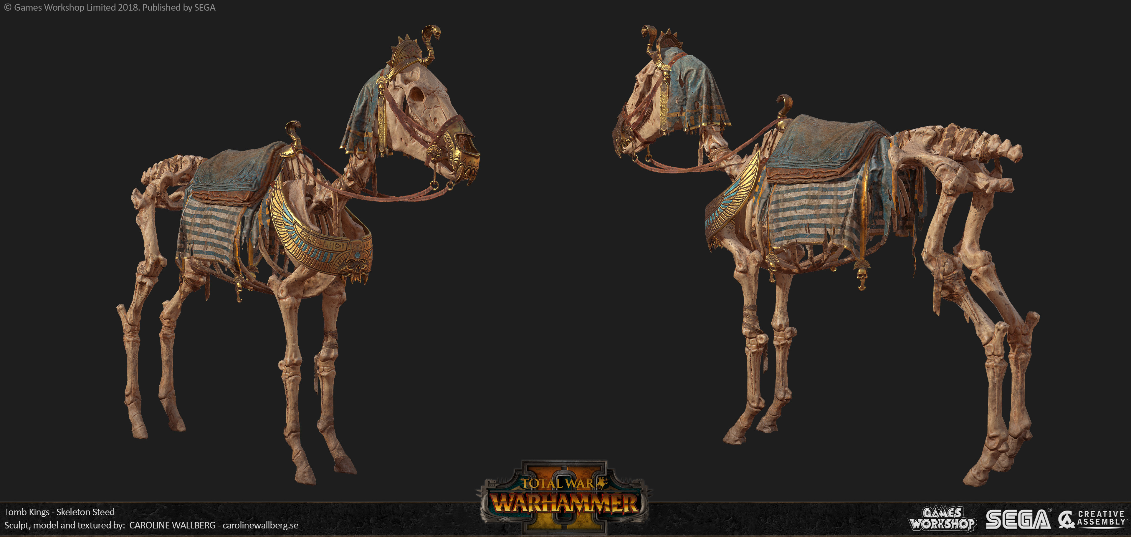 Apel Wallberg - Total War: Warhammer - Skeleton Steed