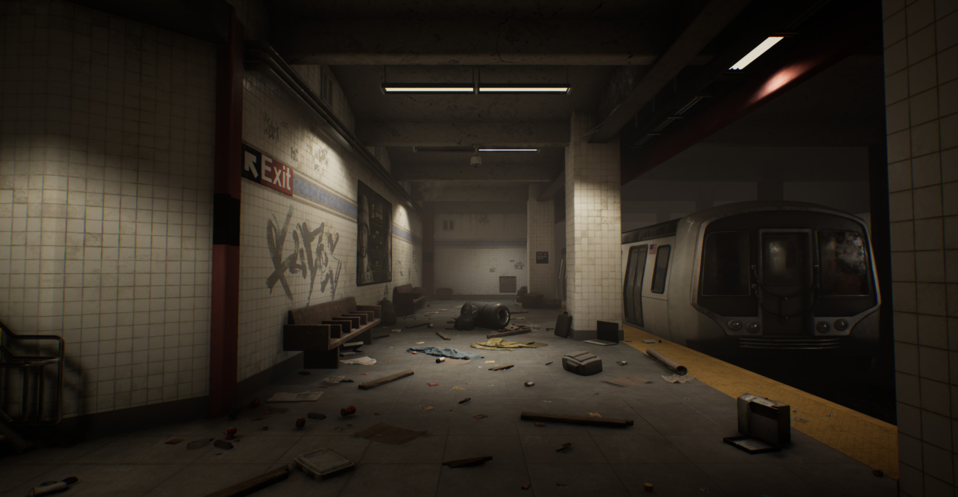 ArtStation - WWIII Post Apocalyptic Subway Station