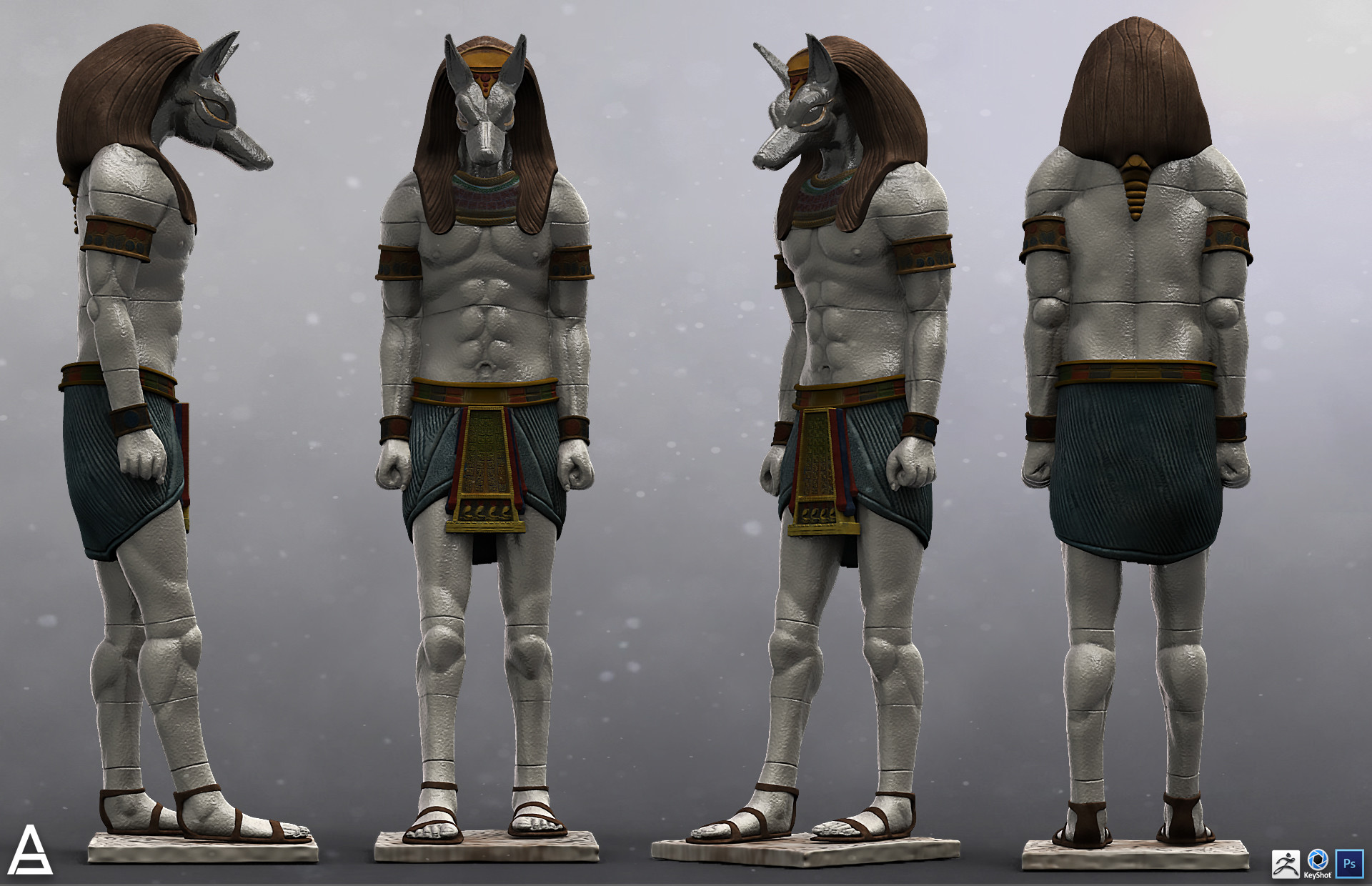 ArtStation - Statue of Anubis