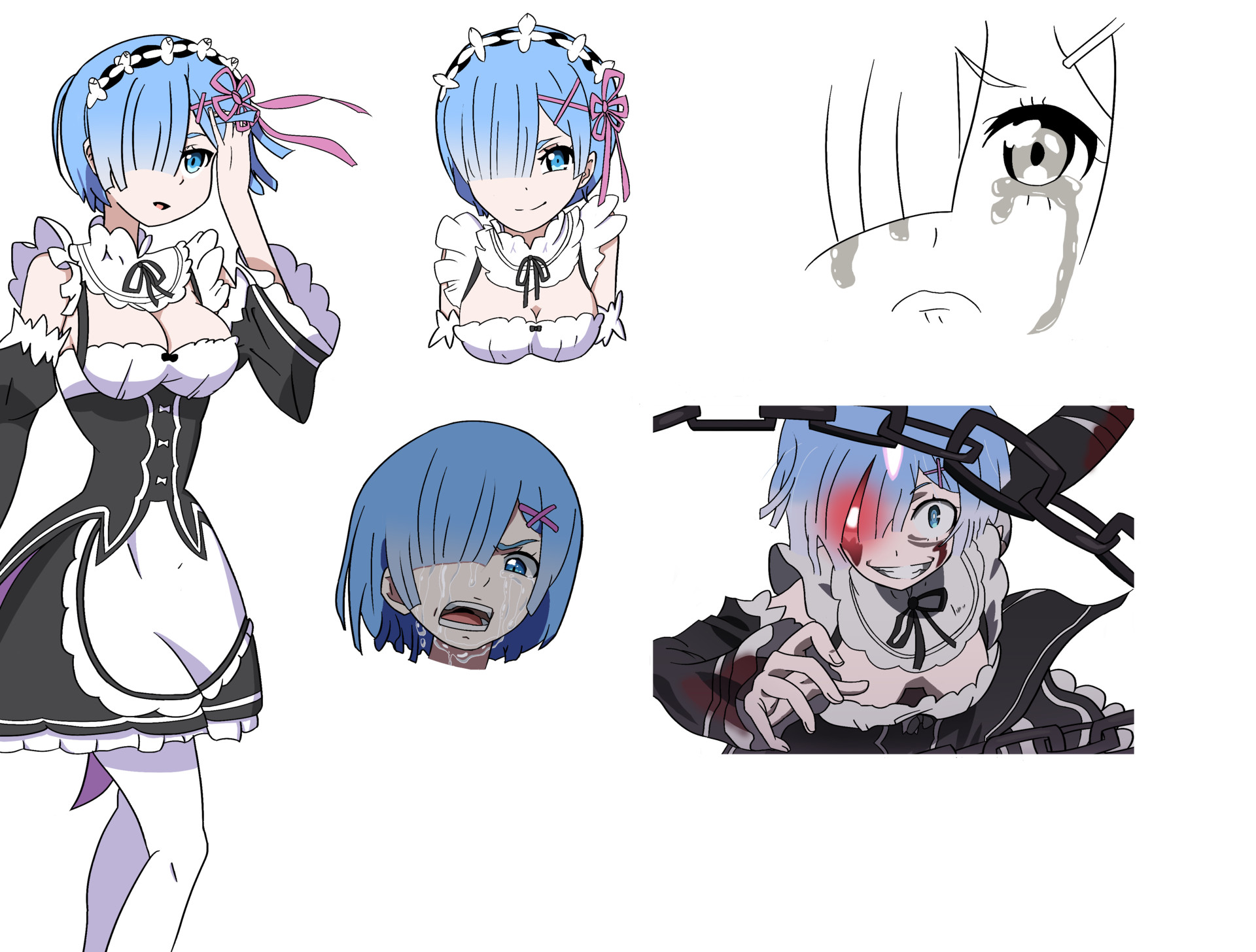 ArtStation - Re:Zero Rem practice