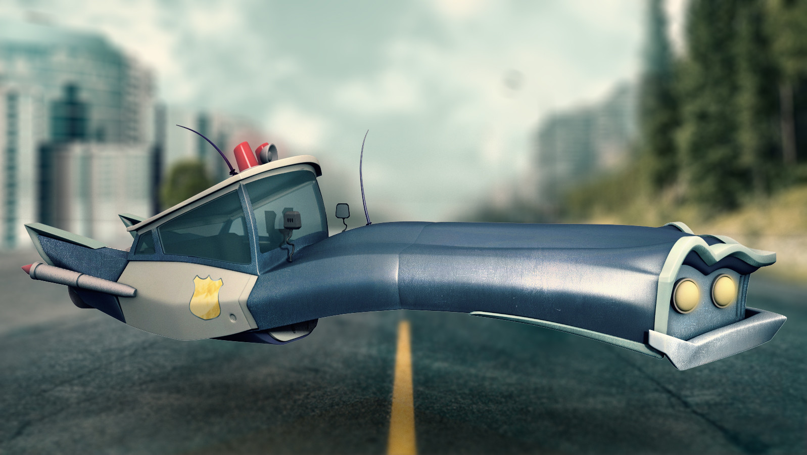 Andrés Espinosa - Flying police car