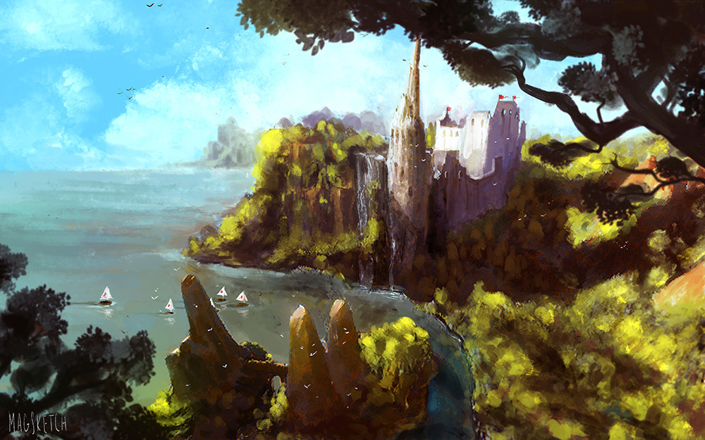 ArtStation - Crumbling Castle