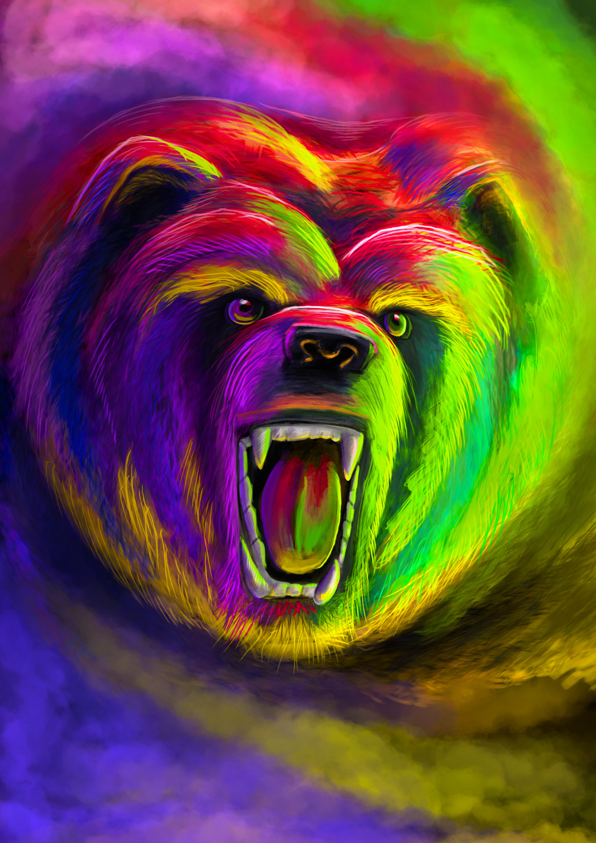 ArtStation - Colored Bear