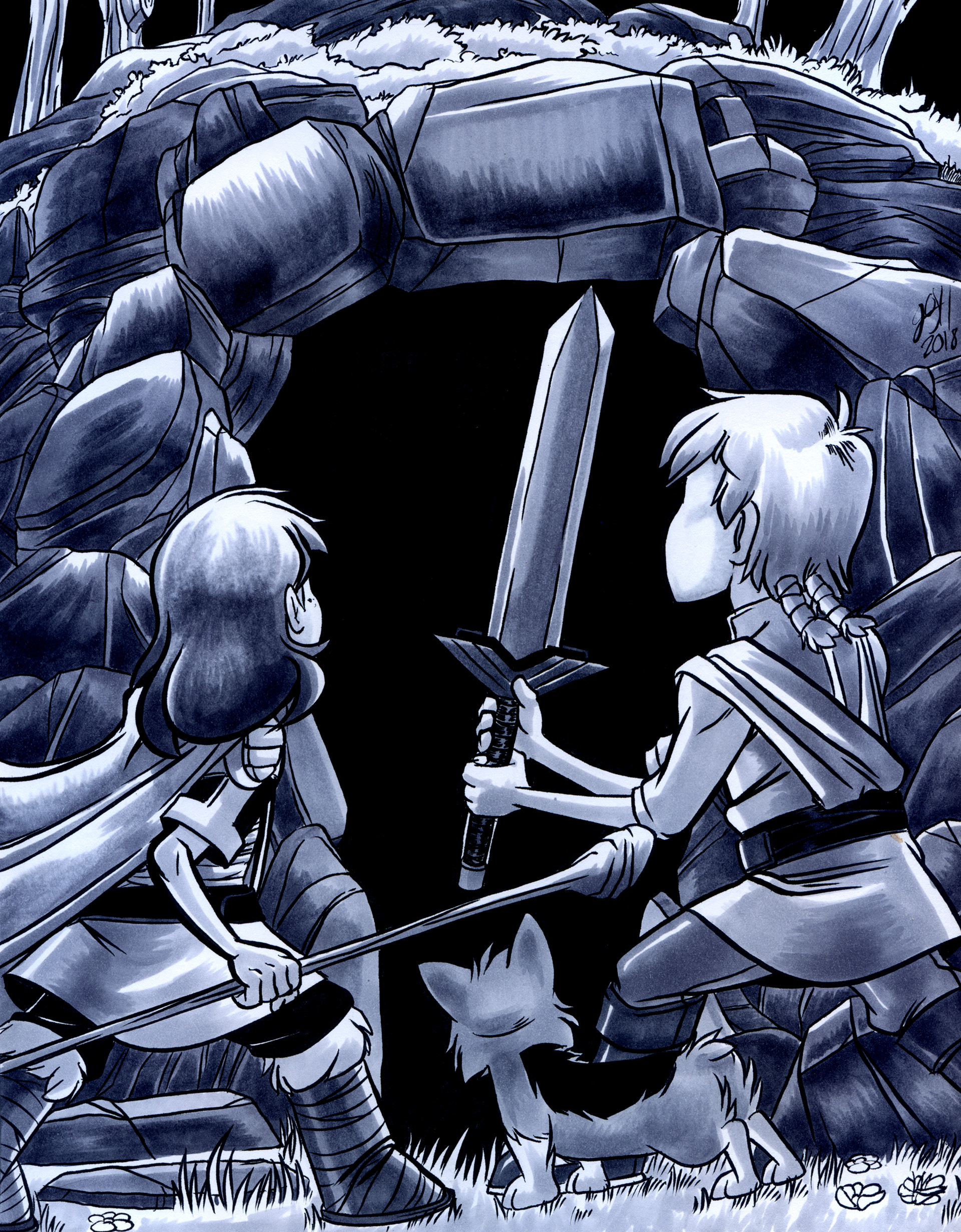 ArtStation - Caves Grayscale