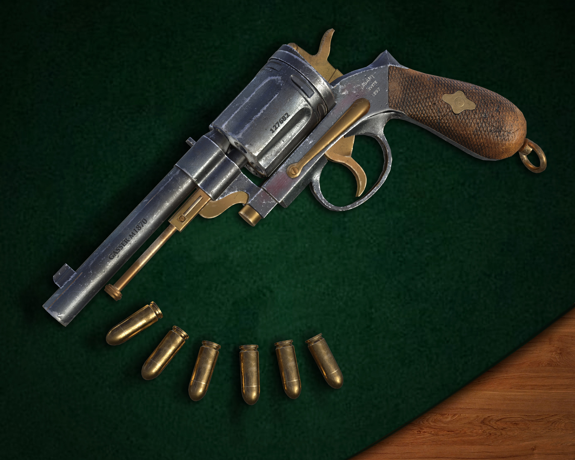 ArtStation - Gasser M1870_Revolver