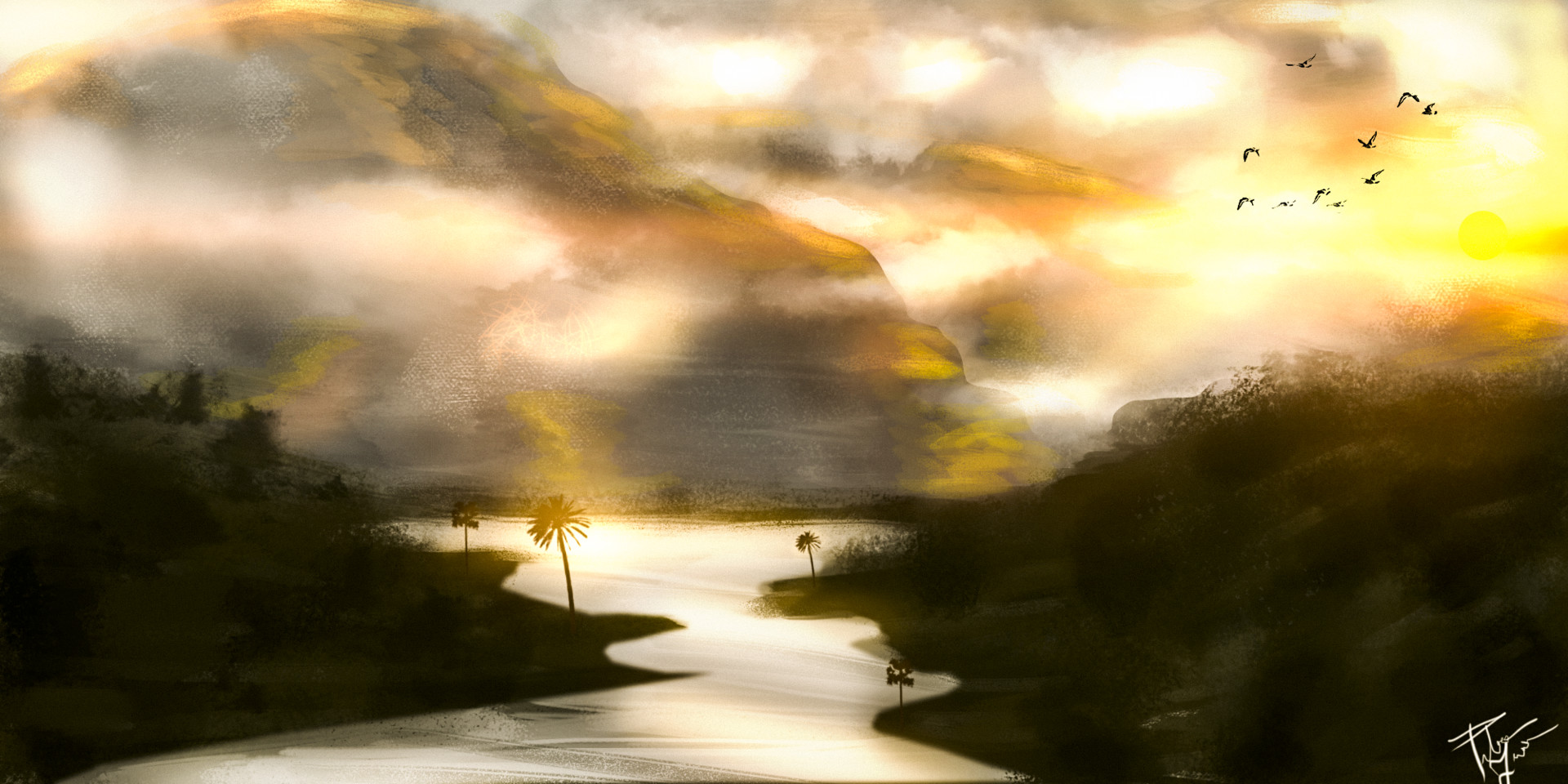 ArtStation - Landscape speedpaint