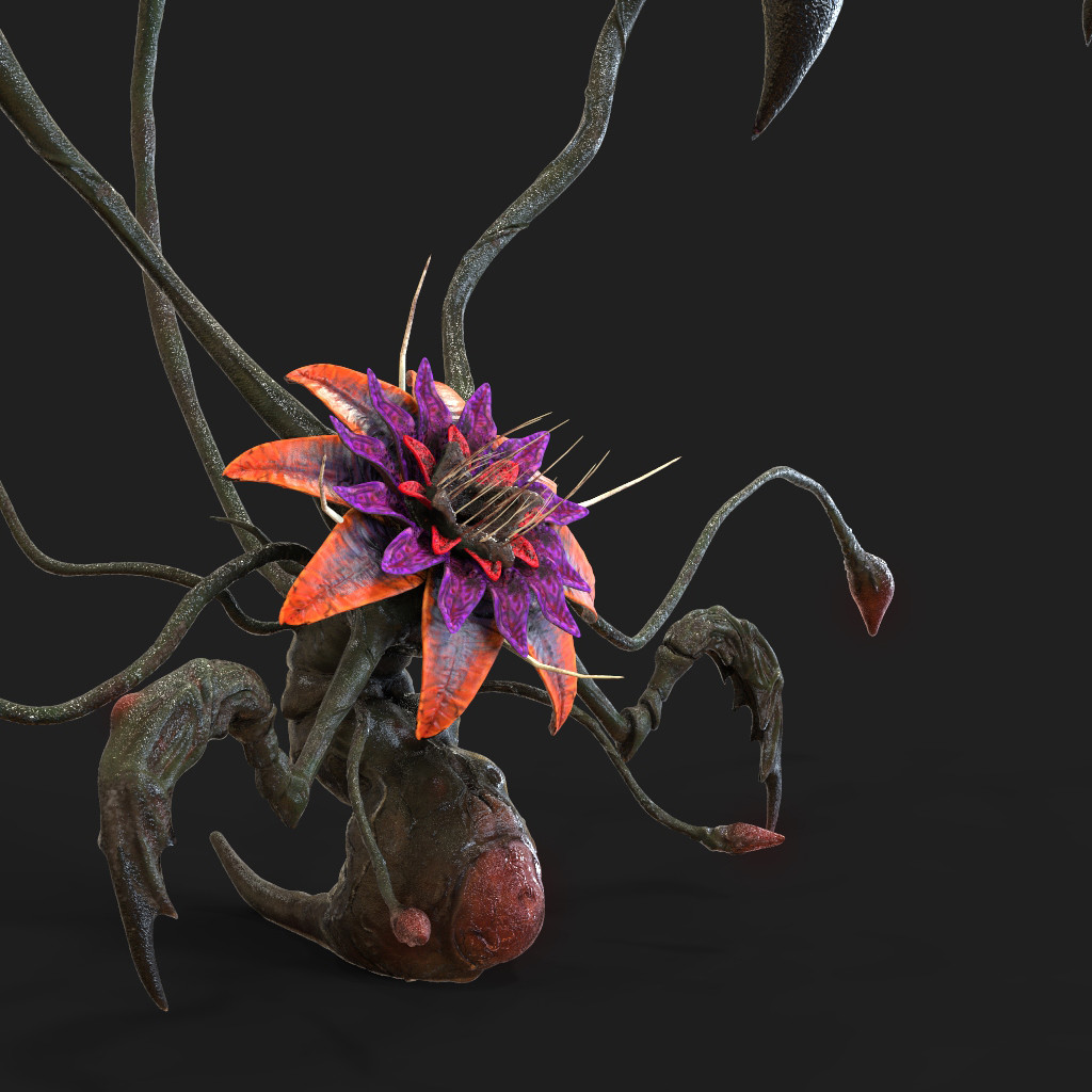 ArtStation - Lily Flower Creature